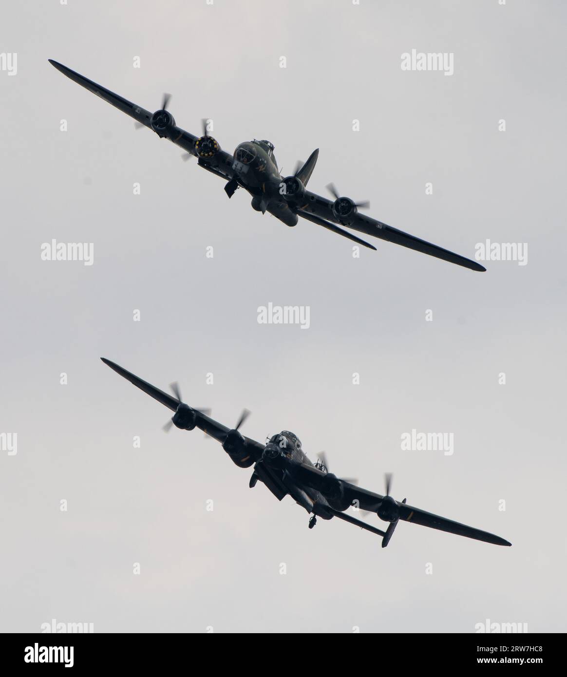 Boeing B-17G Flying Fortress ‘Sally B’ flies in a rare formation with ...