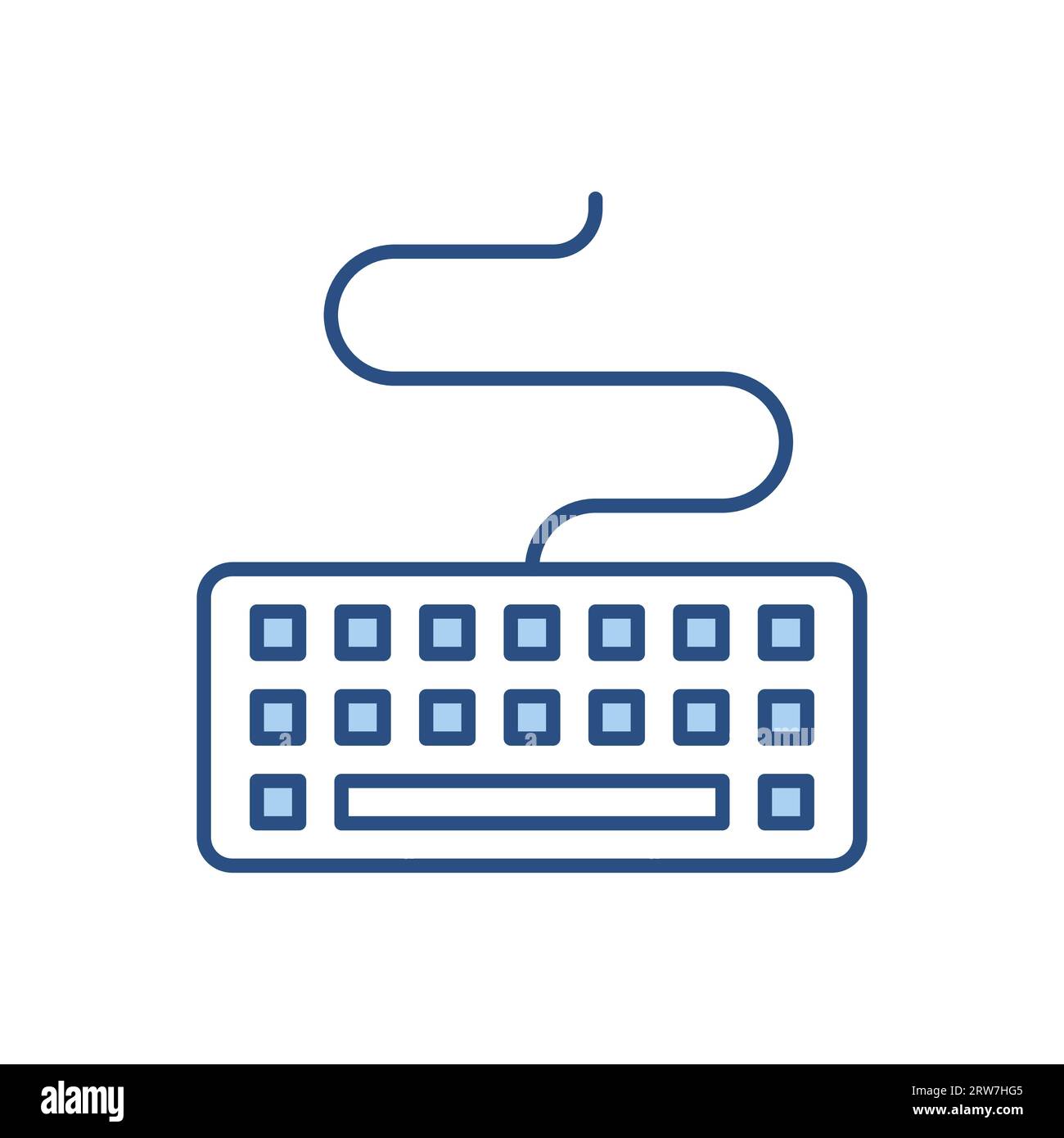 Keyboard related vector icon. Isolated on white background. Vector ...