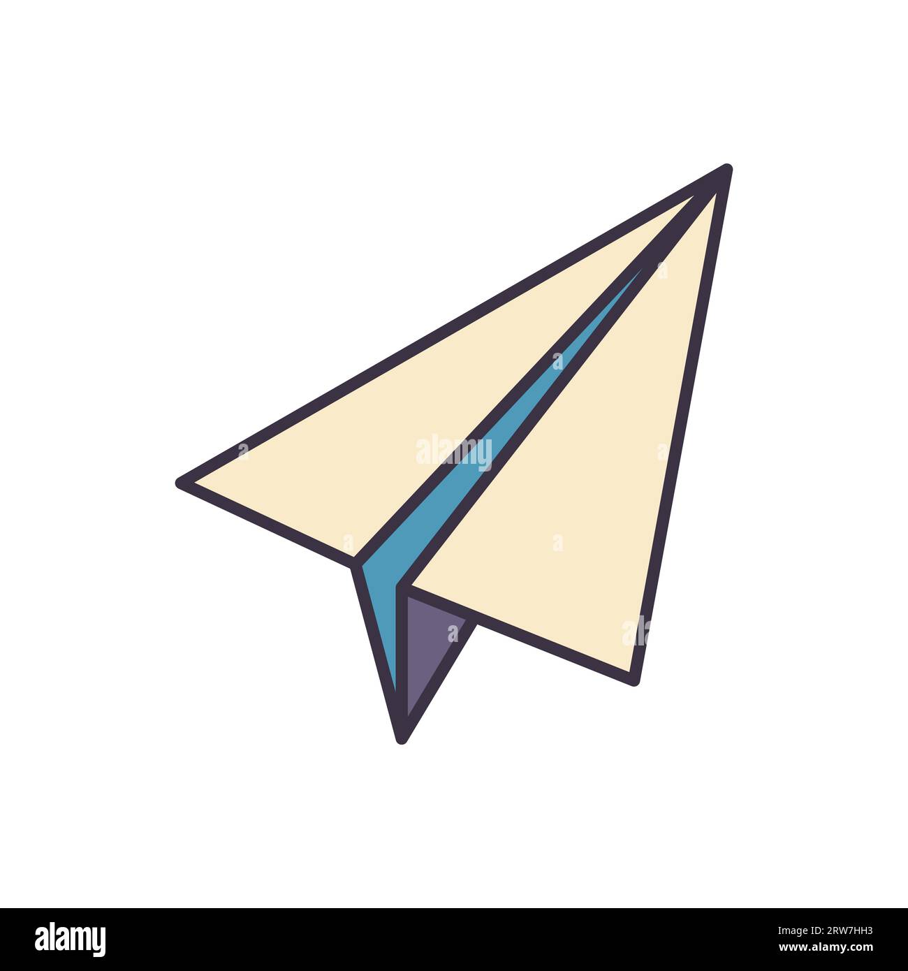 Paper Airplane related vector icon. Isolated on white background ...