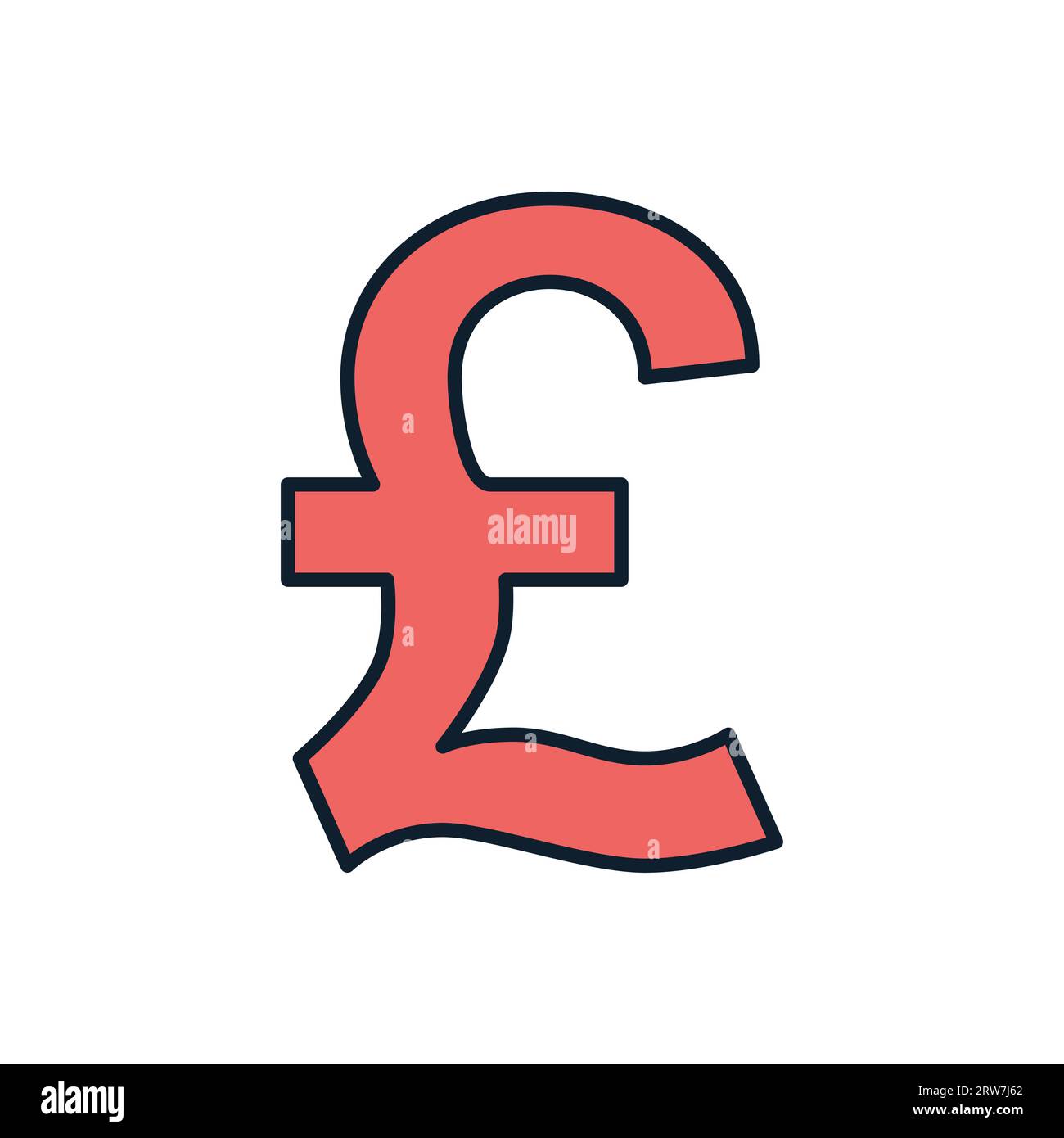 Pound related vector icon. Isolated on white background. Vector ...