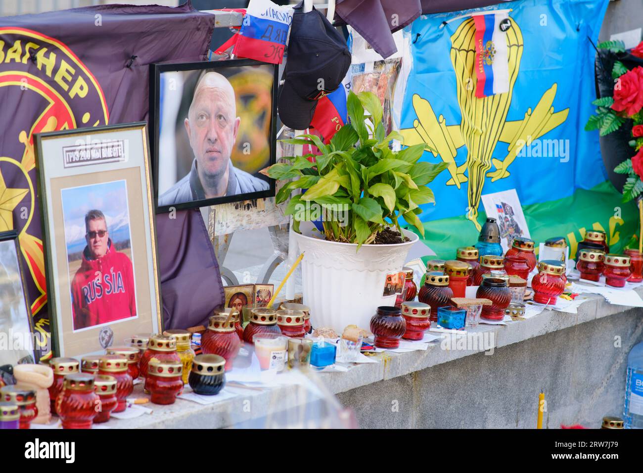 Spontaneous national memorial for the fallen soldiers of the Wagner ...
