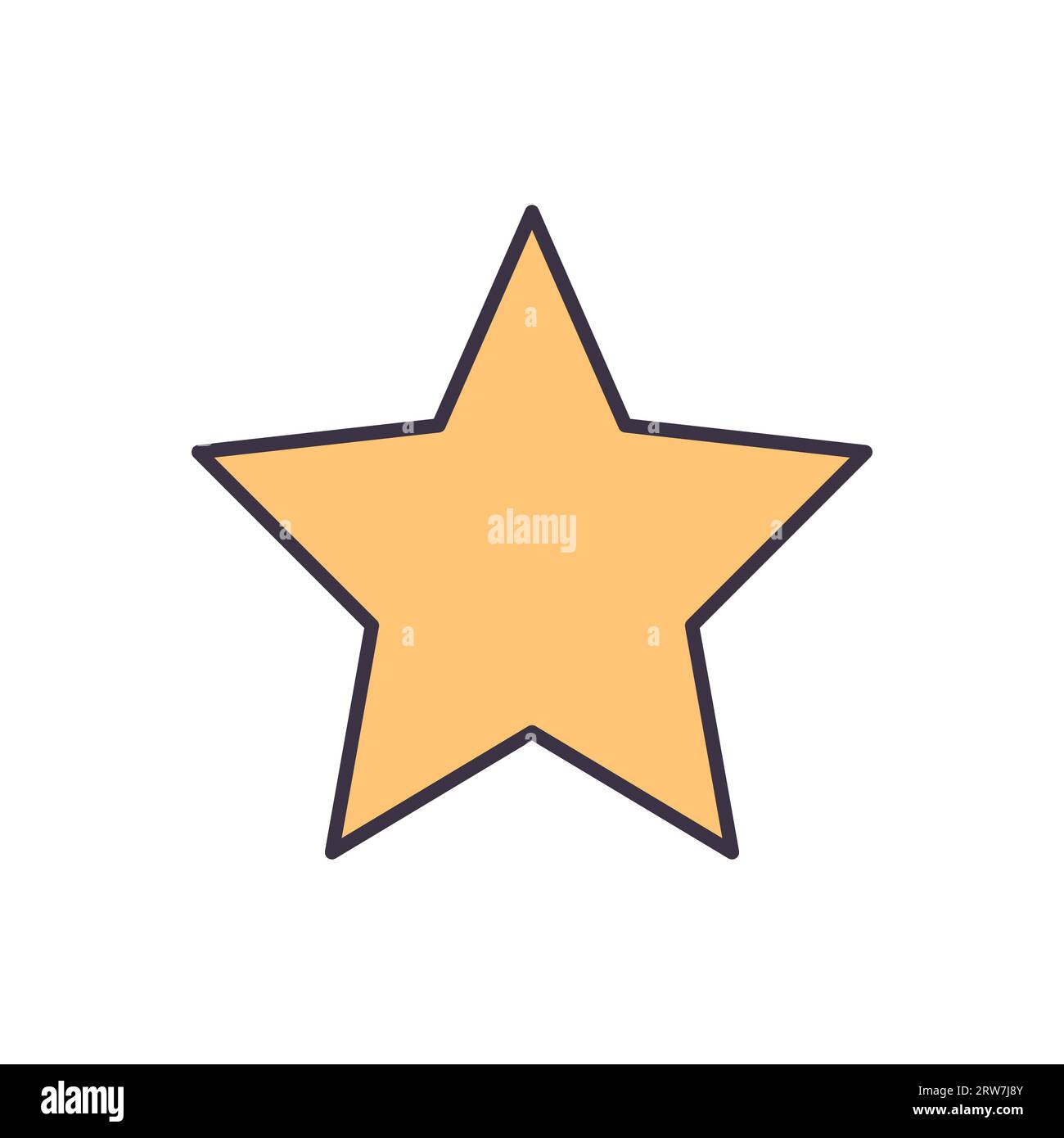 Star related vector icon. Isolated on white background. Vector ...