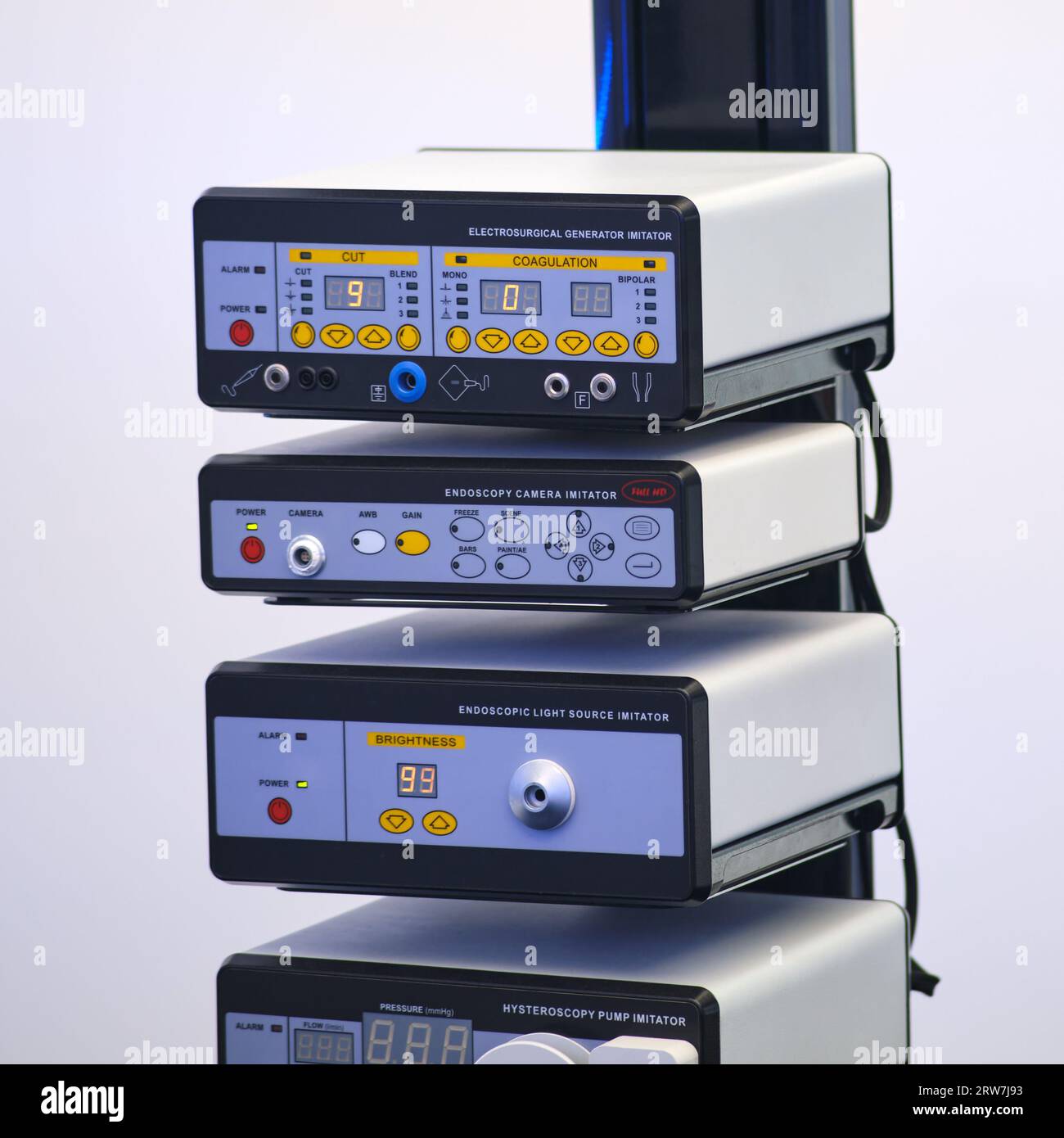 Medical equipment in the operating room for electrosurgical and ...