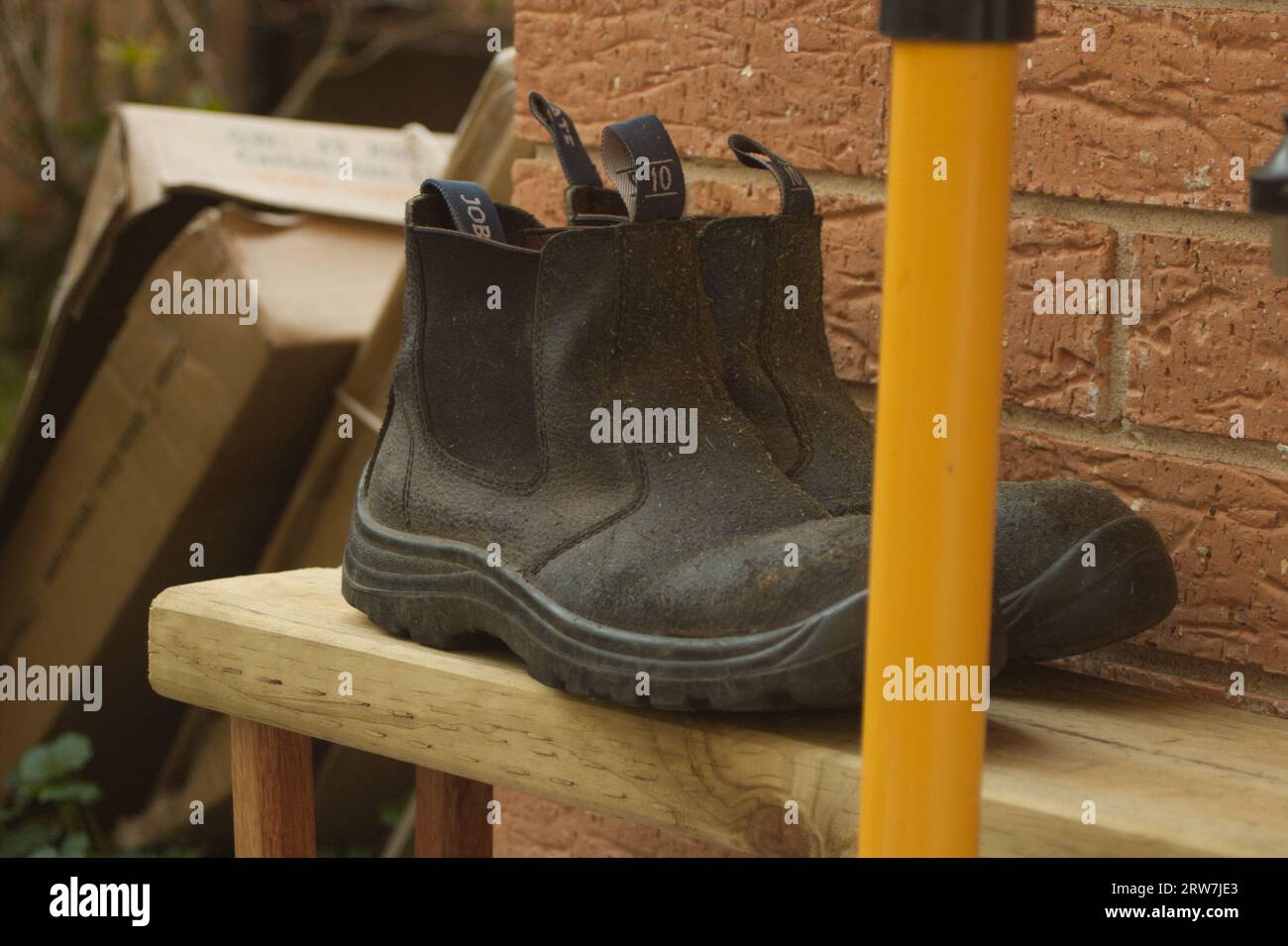 Cutting lawn boots hi-res stock photography and images - Alamy