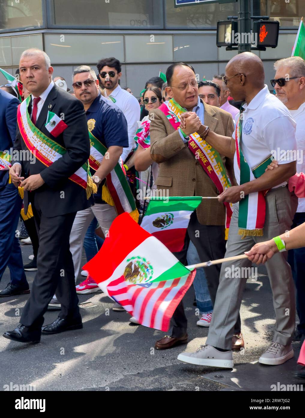 New York, USA. 17th Sep, 2023. Mexican Day parade. Credit: Jennifer ...