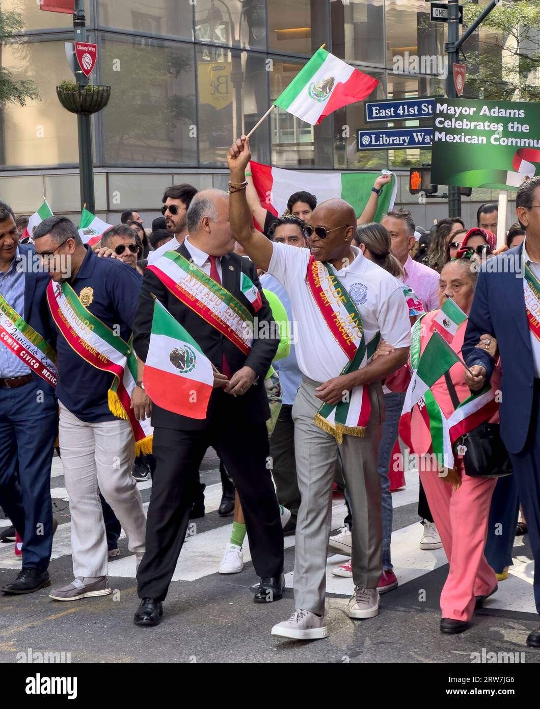 New York, USA. 17th Sep, 2023. Mexican Day parade. Credit: Jennifer ...