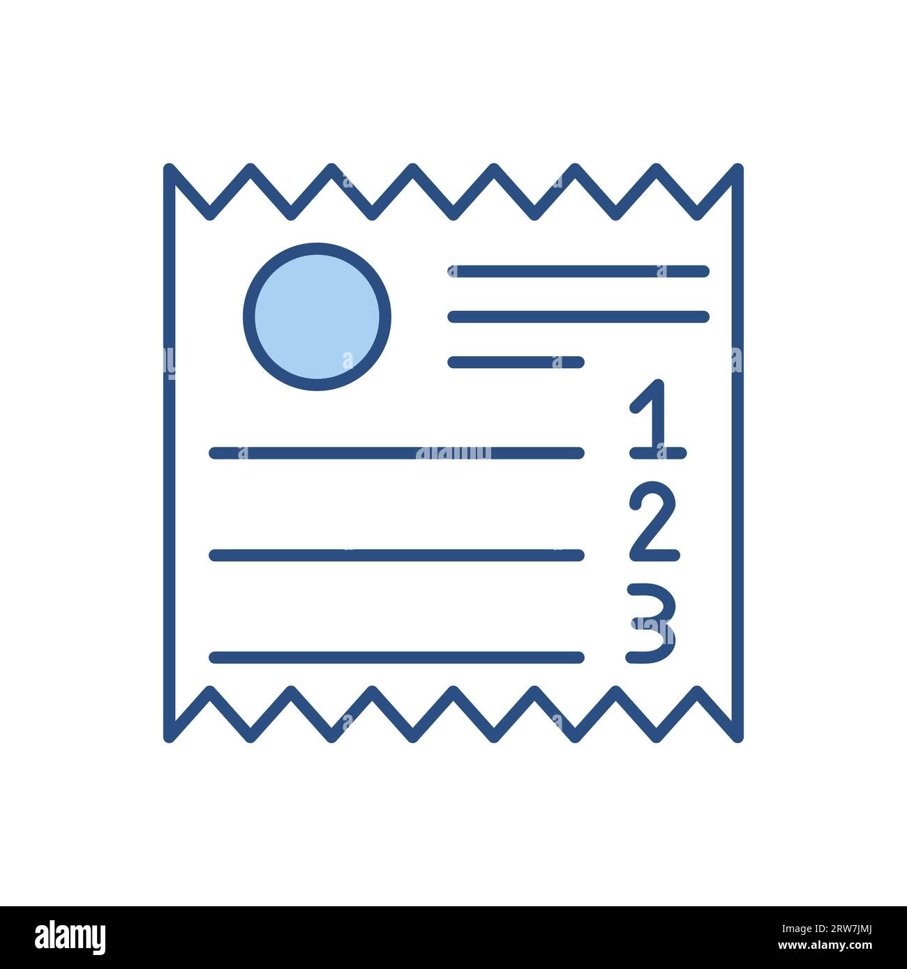 Sales Receipt related vector icon. Isolated on white background. Vector ...