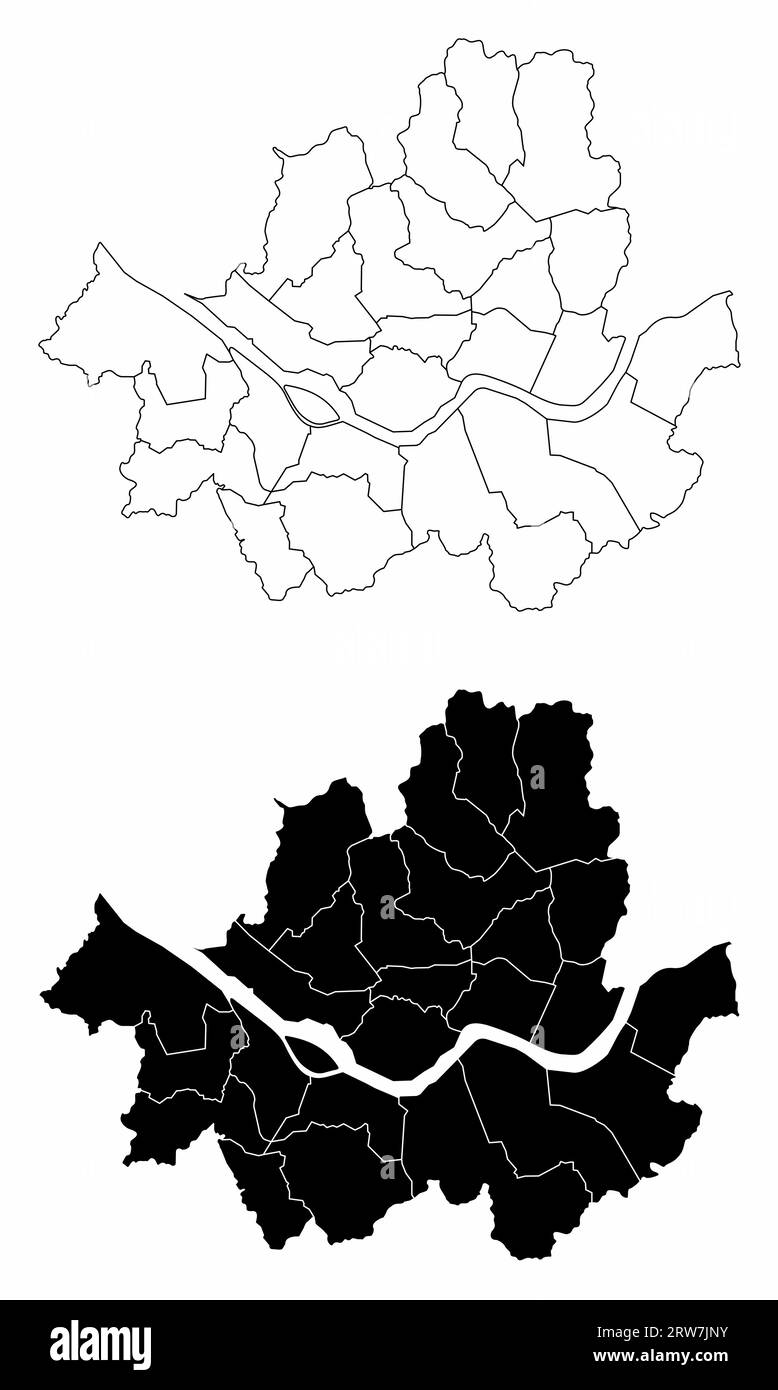 South korea magnified map hi-res stock photography and images - Alamy