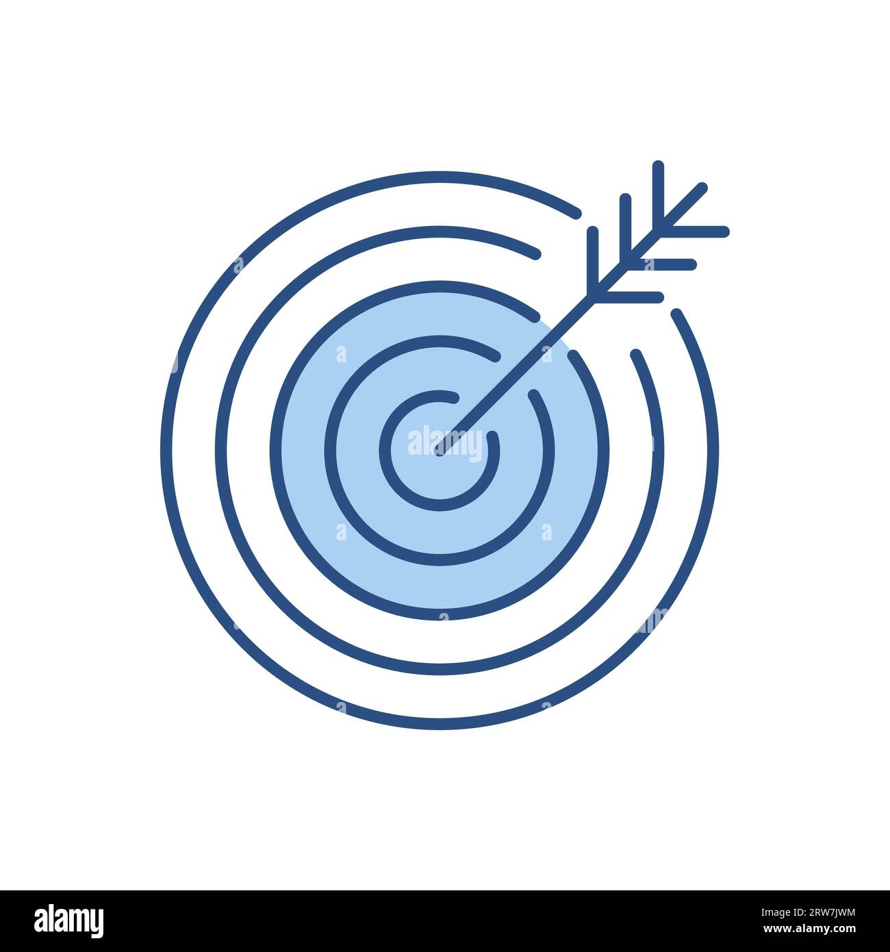 Target related vector icon. Isolated on white background. Vector ...