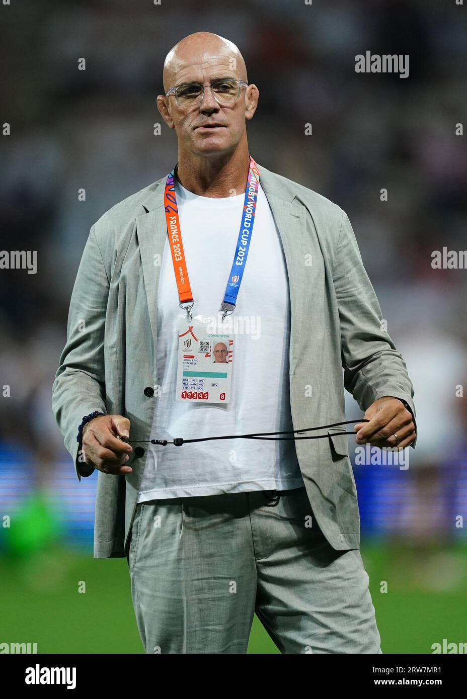 Japan Coach, John Mitchell, looks on ahead of the Rugby World Cup 2023 ...