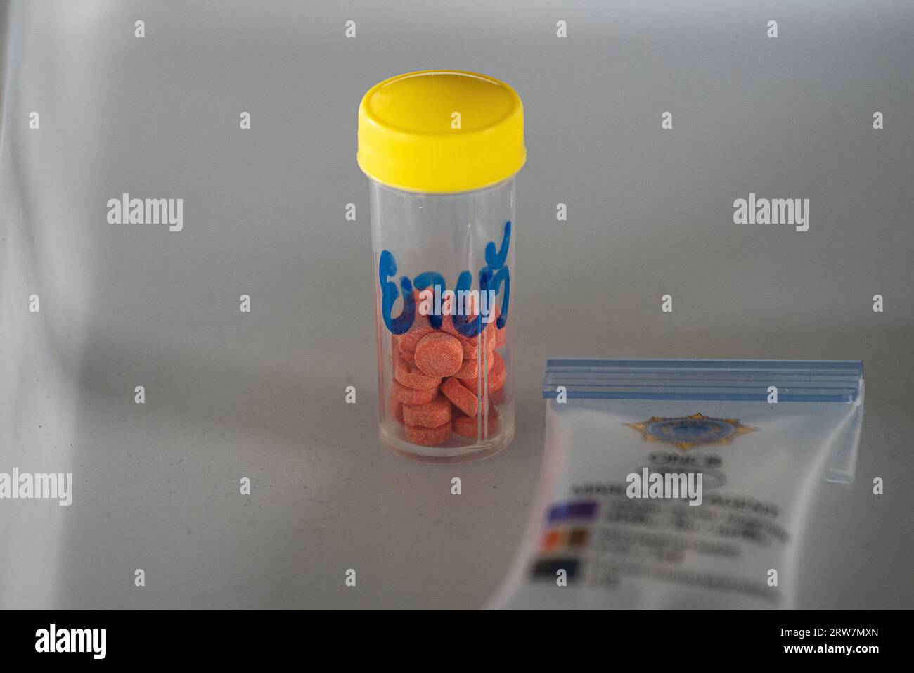 Samut Prakan, Thailand. 17th Sep, 2023. Amphetamine pills for ...