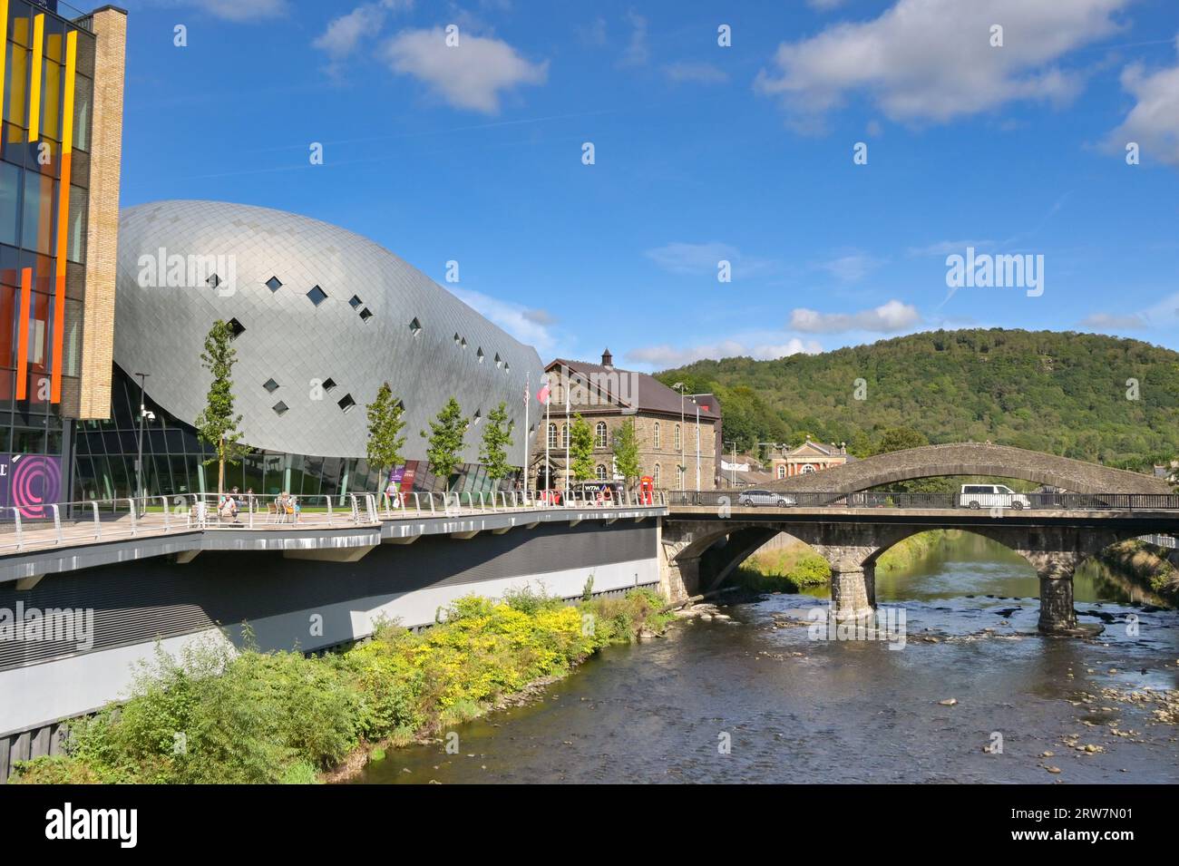 Pontypridd, Wales - 12 September 2023: Scenic view of the modern public ...