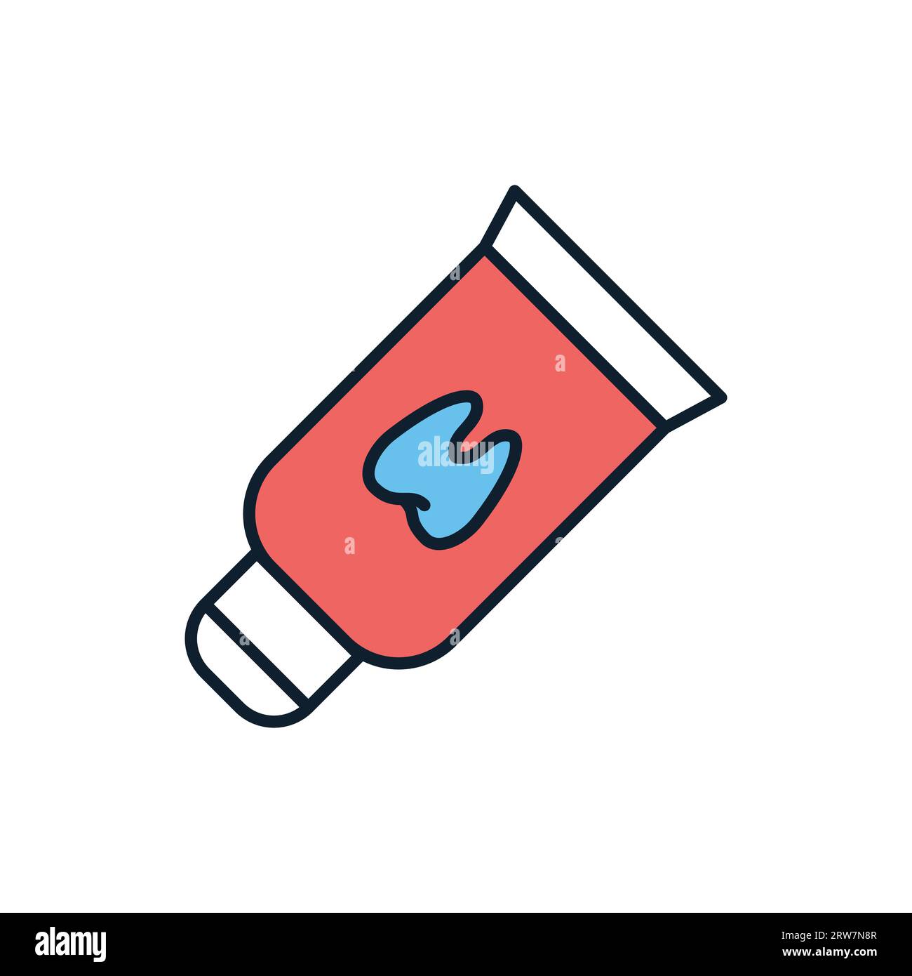 Tooth Paste Tube Related Vector Icon. Toothpaste Tube sign. Isolated on ...