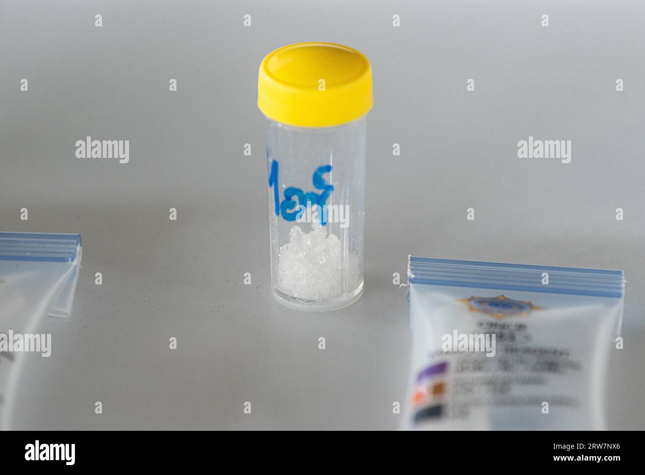 Methamphetamine for demonstration of marquis reagent color test to ...