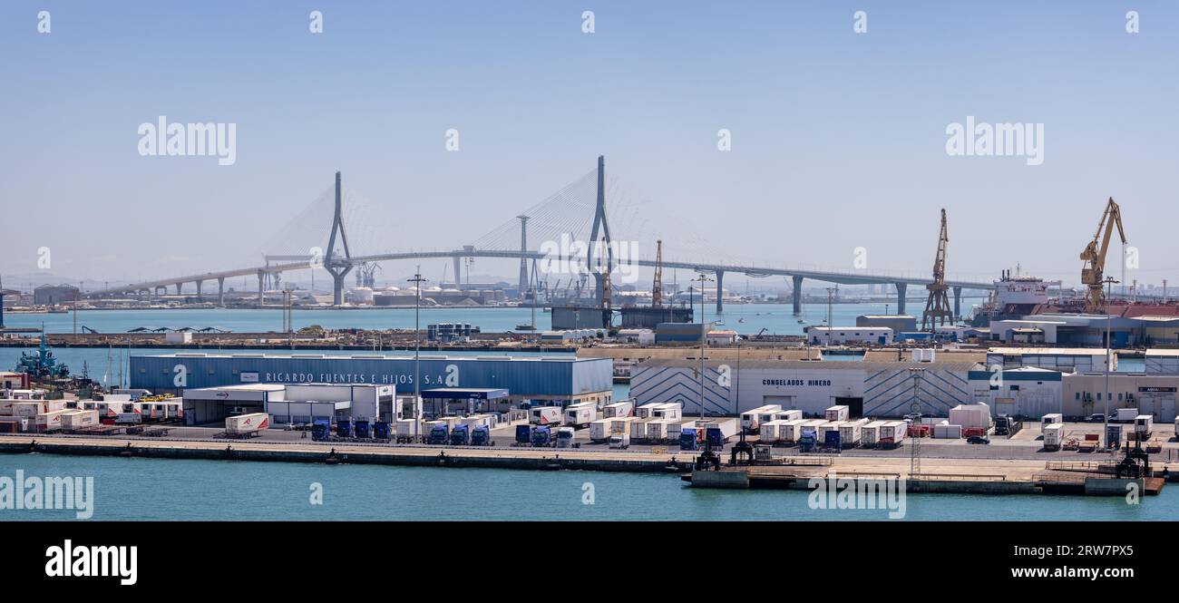 Constitution of 1812 Bridge, or La Pepa Bridge spanning the Bay of ...