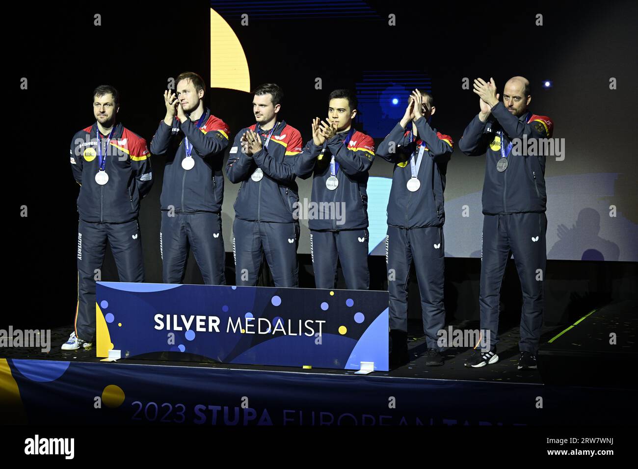 MALMÖ, SWEDEN 20230917Prize ceremony, Germany's men took silver in the ...