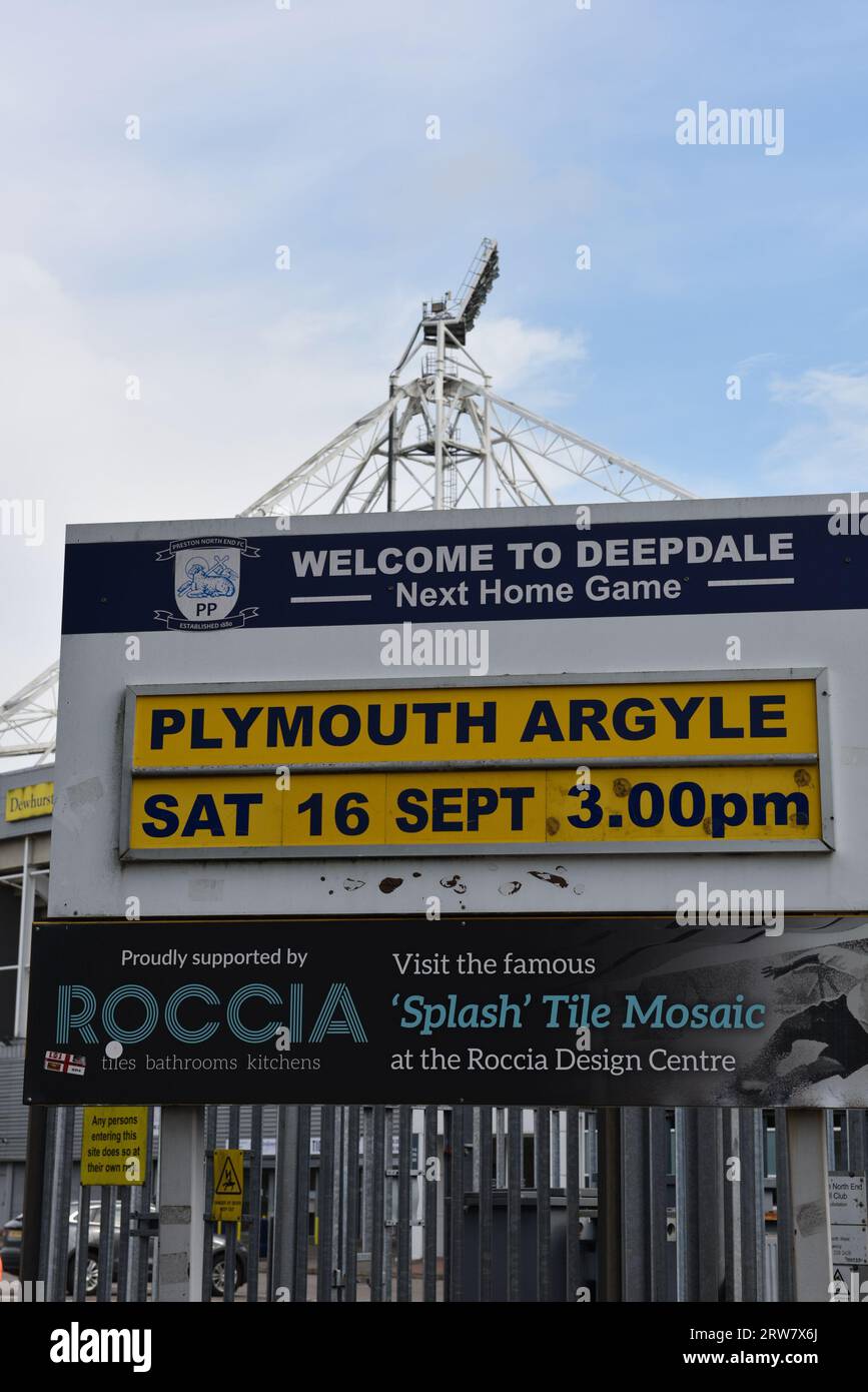 Preston North End Stadium, Deepdale Stock Photo - Alamy