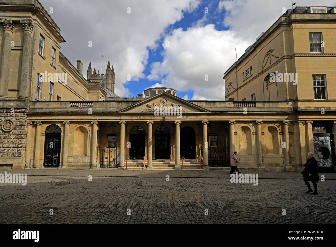 Kings and Queens Baths, entrance to the Pump Rooms, Stall Street, City ...