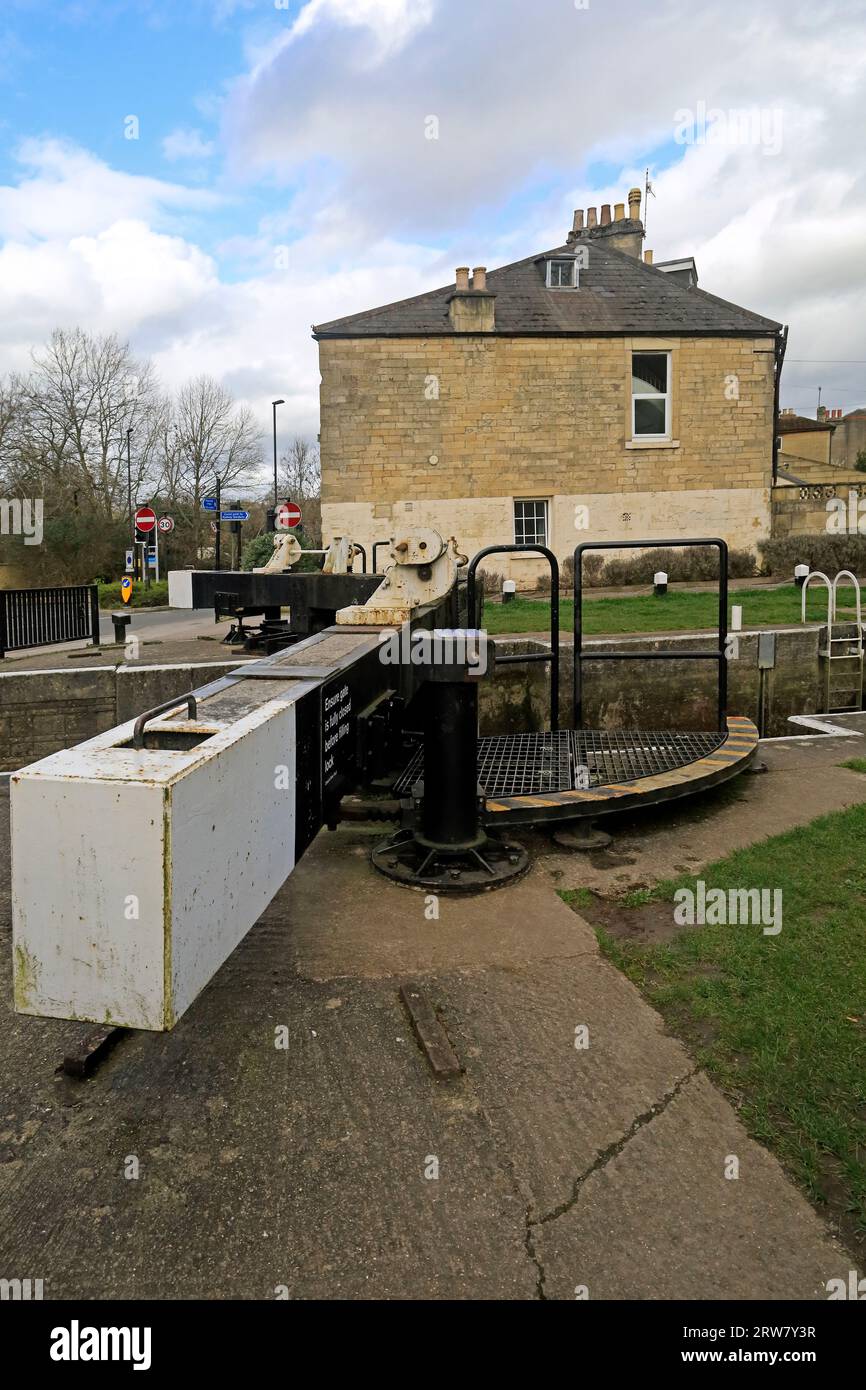 Lock mechanism, Widcombe, City of Bath, England. September 2023 Stock ...