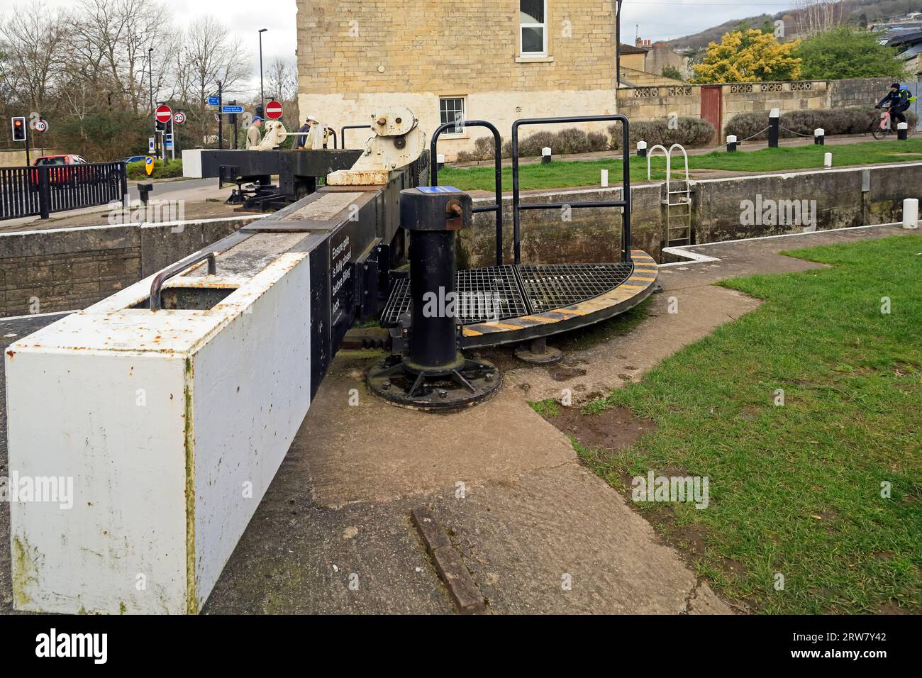 Lock mechanism, Widcombe, City of Bath, England. September 2023 Stock ...