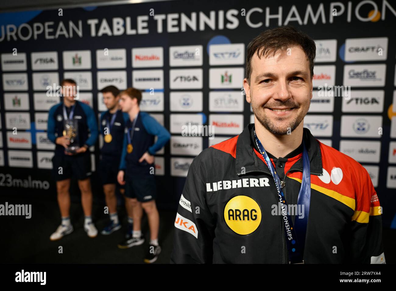 MALMÖ, SWEDEN 20230917Germany's Timo Boll took silver in the Team ...