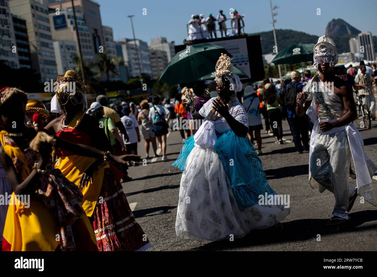 A cultural and religious group of the Afro-Brazilian cult of Candomble ...