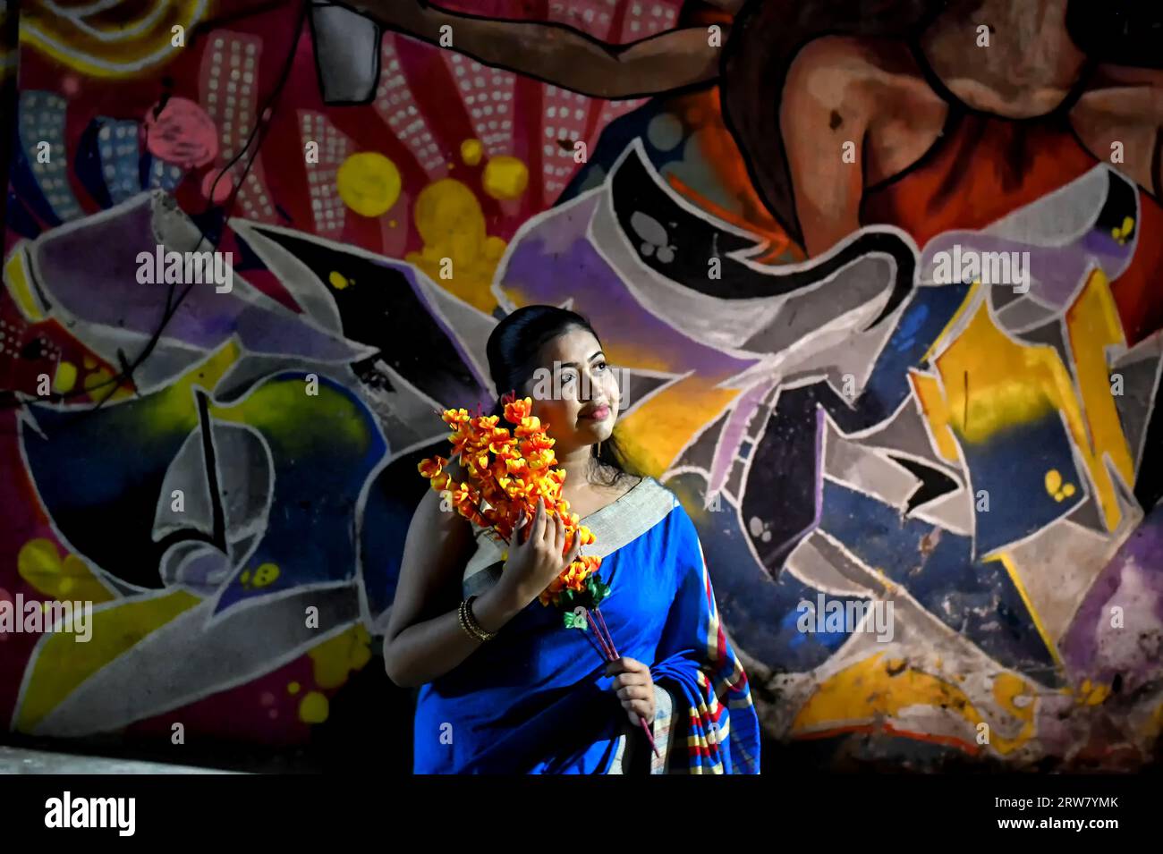 Kolkata, India. 16th Sep, 2023. Fashion Model Rima Bhattacharya poses ...