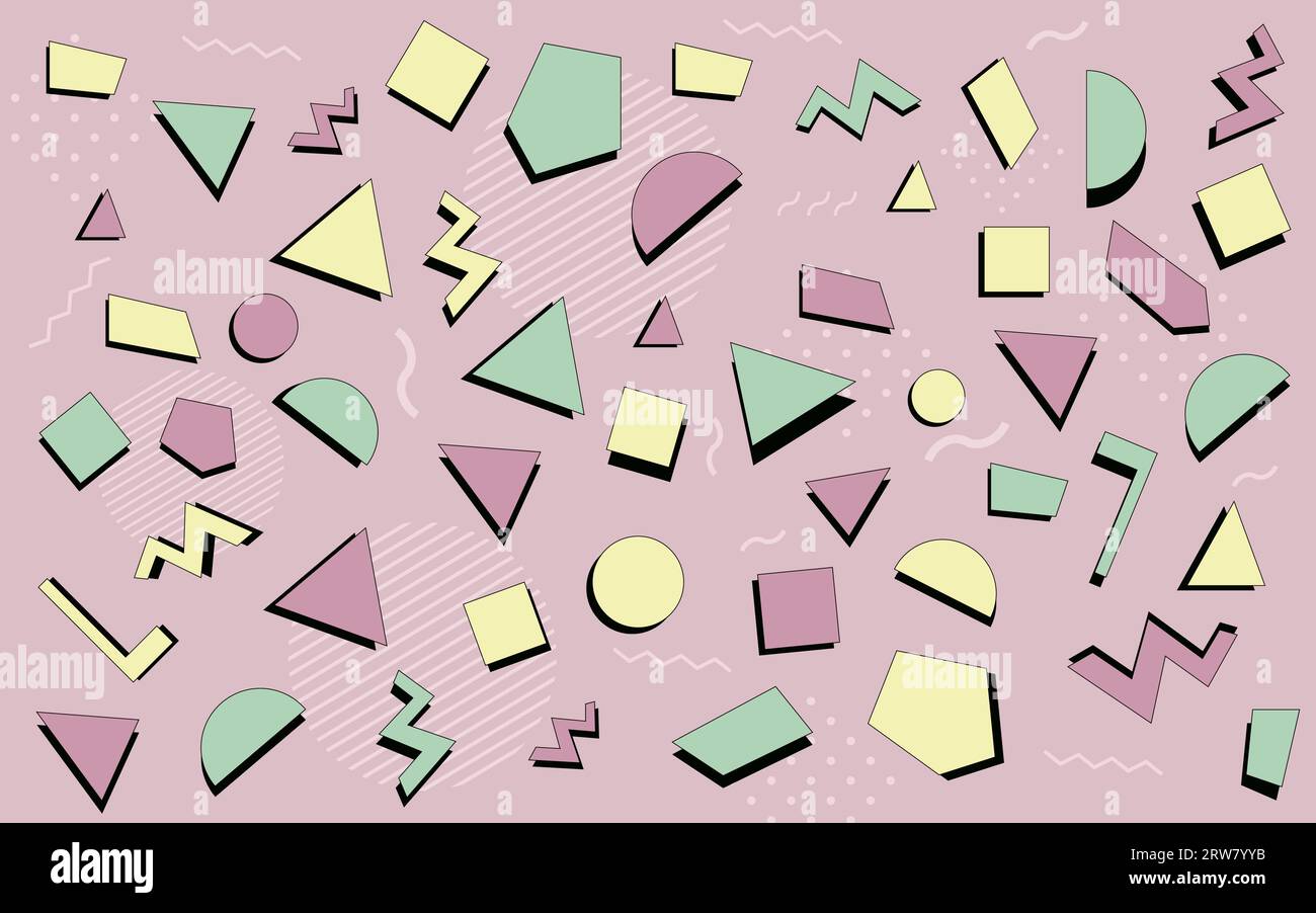 Abstract retro background in back to the 90s style Stock Vector Image ...