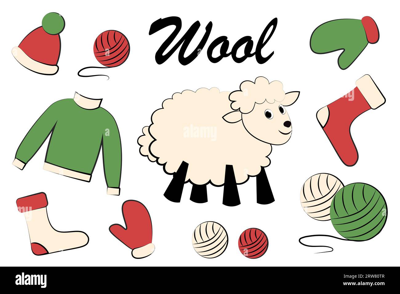 Cotton reel basket Stock Vector Images - Alamy