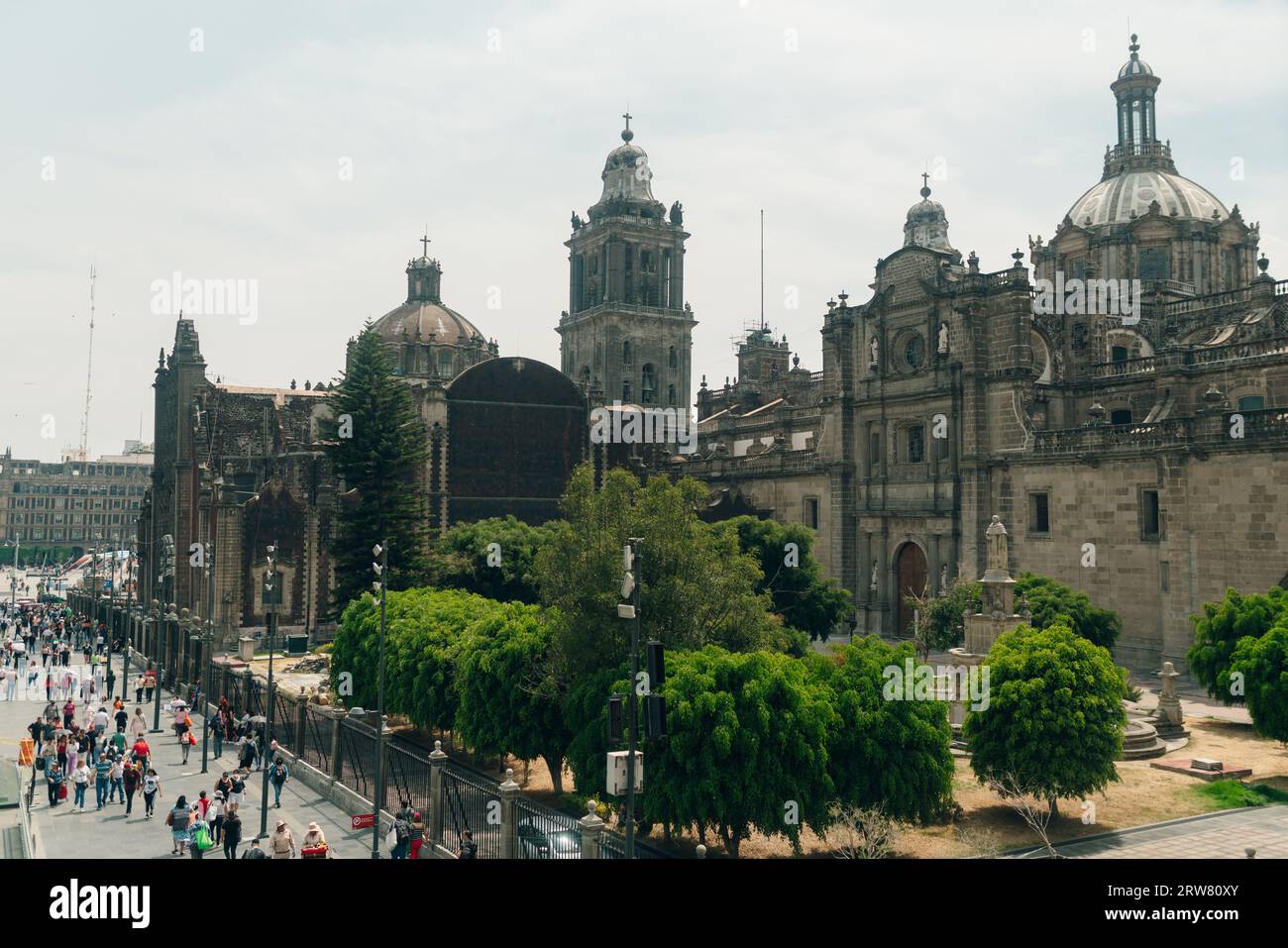 Mexico City, Mexico - May 11, 2023: View of the ancient Aztec ...