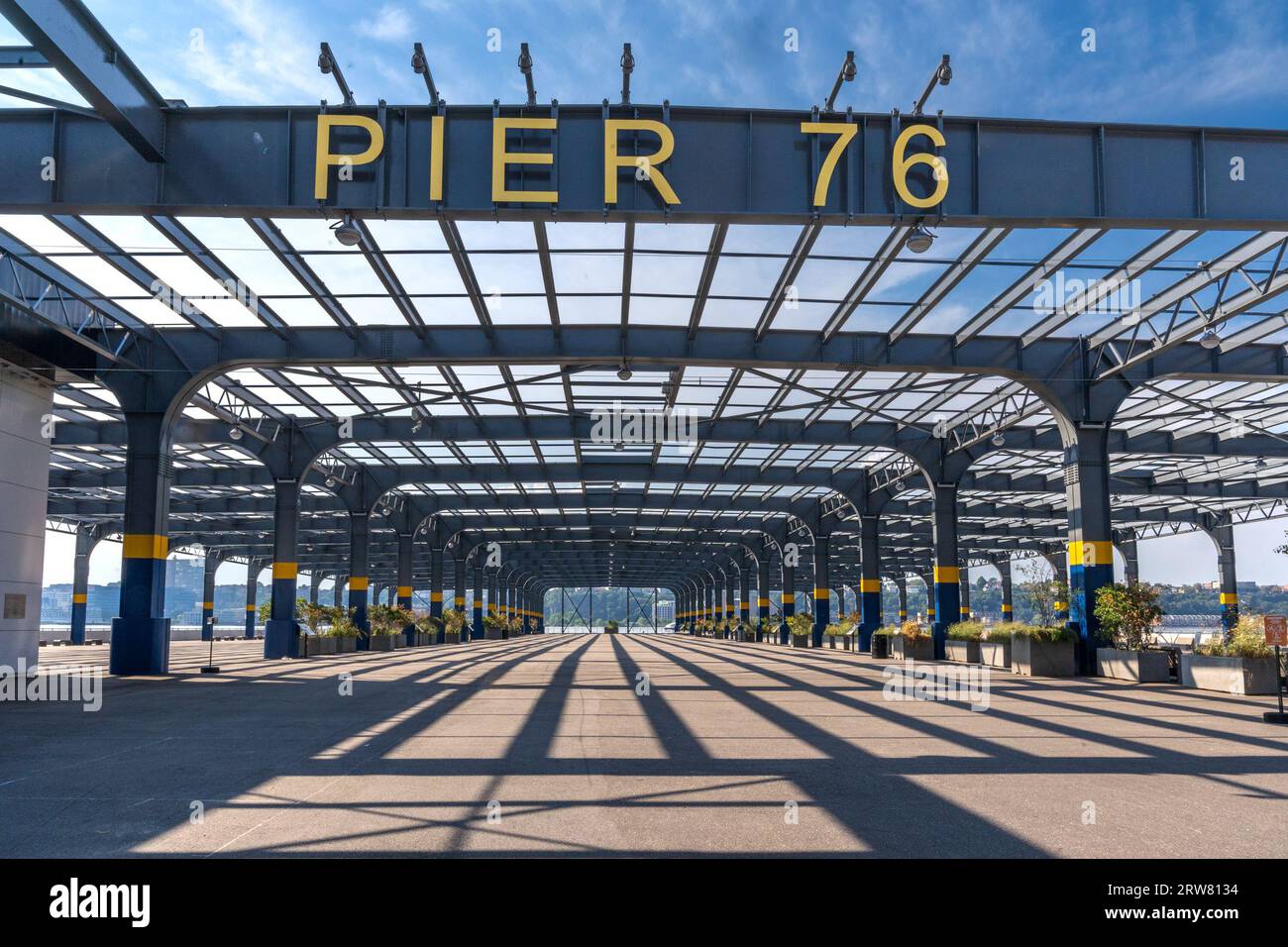 New York, NY – US – Sept. 7, 2023 New York City’s Pier 76 Hudson River ...