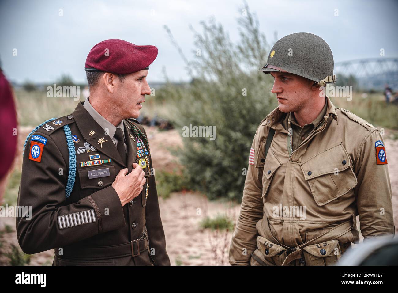 NIJMEGEN, NETHERLANDS - SEPTEMBER 17: Re-enactment of the Waalcrossing ...