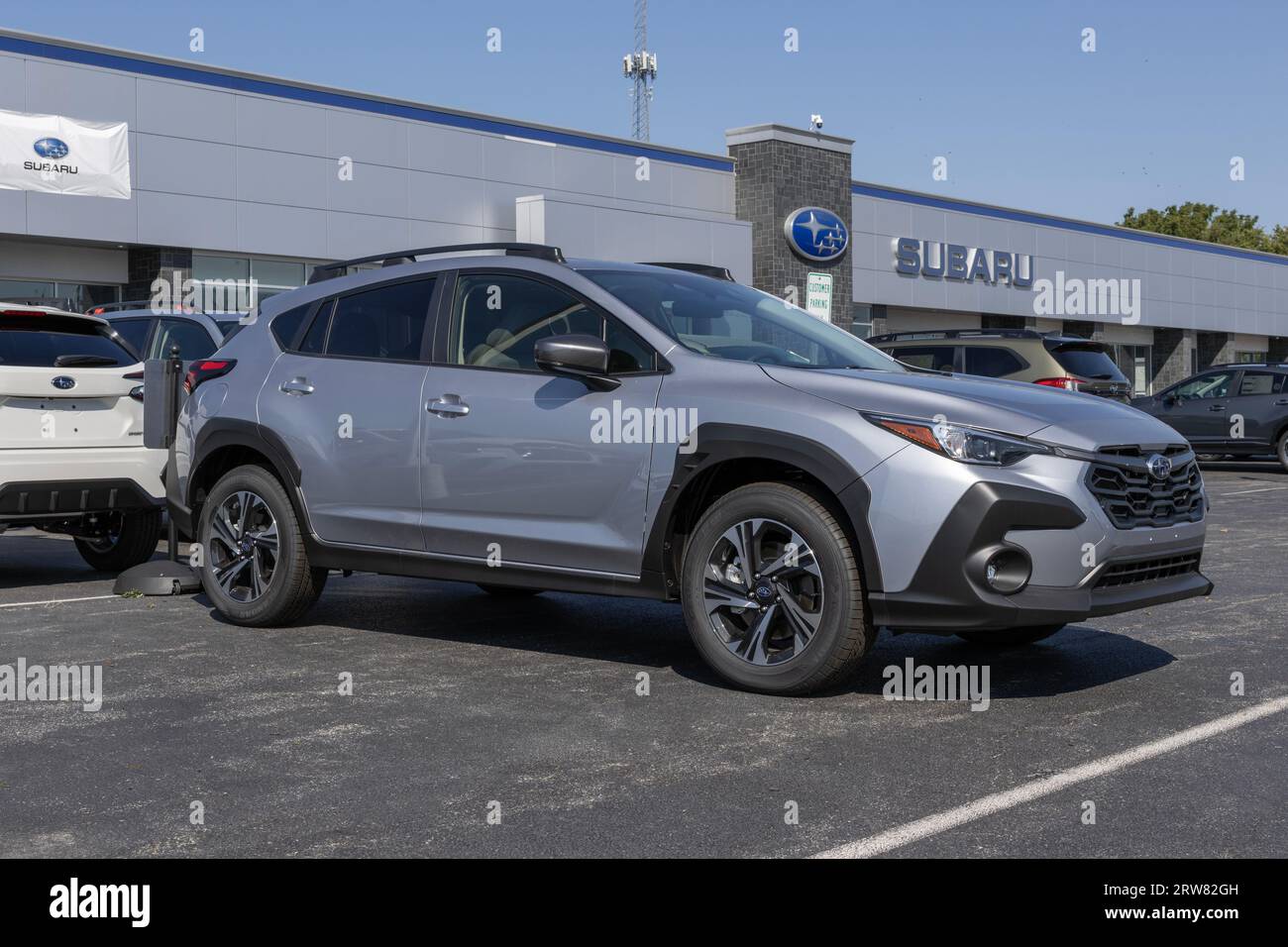 Lafayette - September 15, 2023: Subaru Crosstrek display at a ...