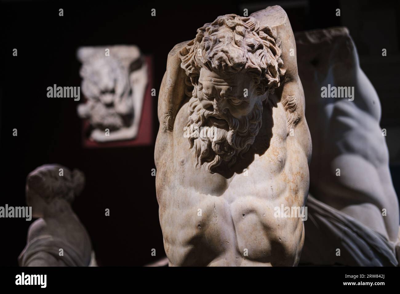 Roman god marsyas statue hi-res stock photography and images - Alamy