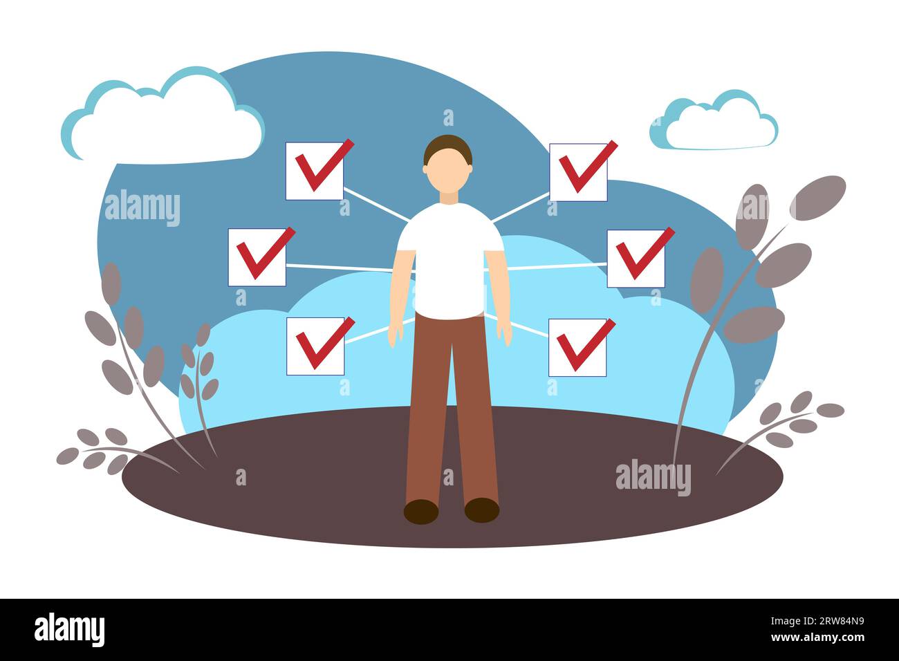 The complete man Stock Vector Images - Alamy