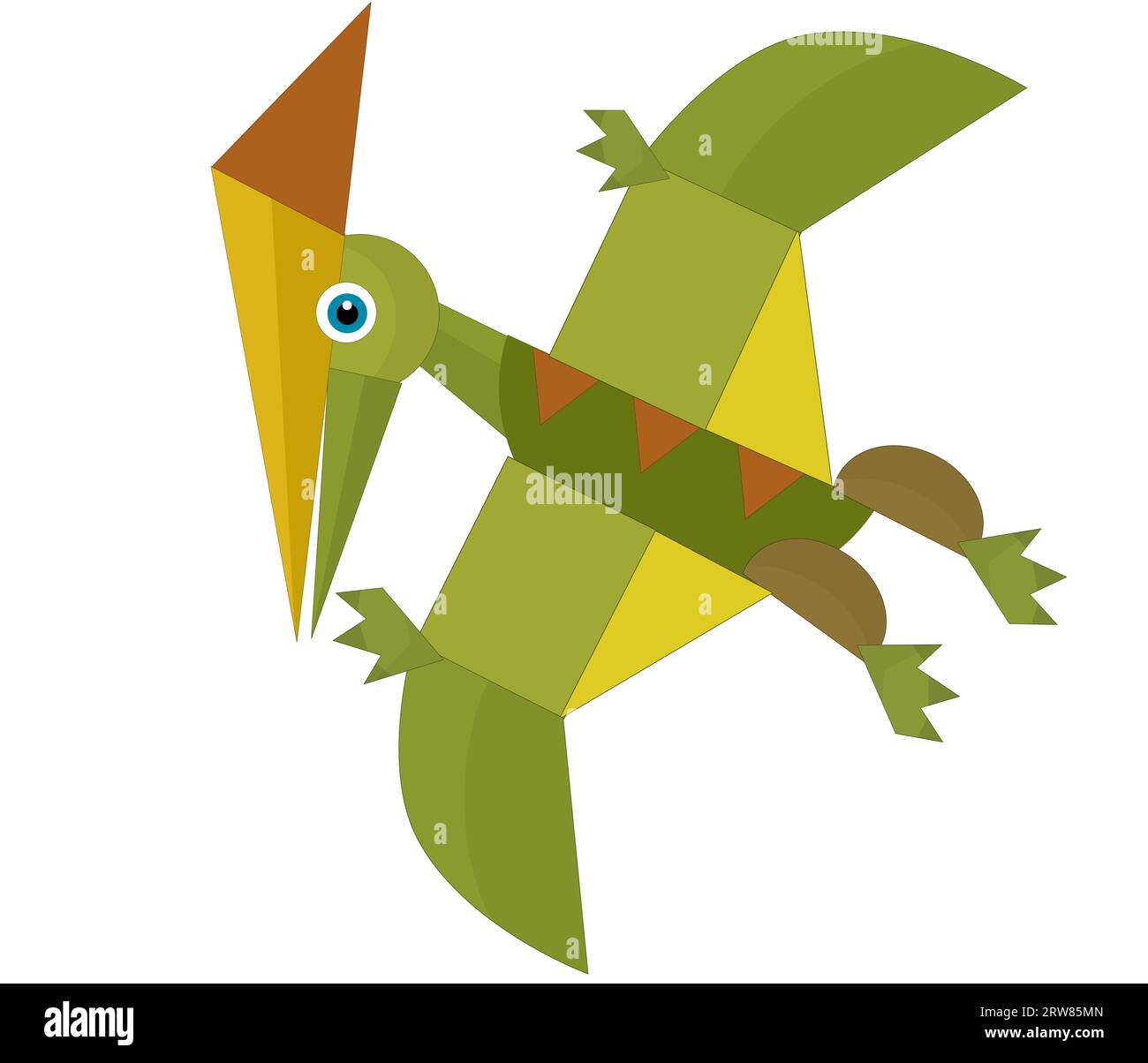 Cartoon dinosaur pterodactyl or other dino bird isolated illustration ...