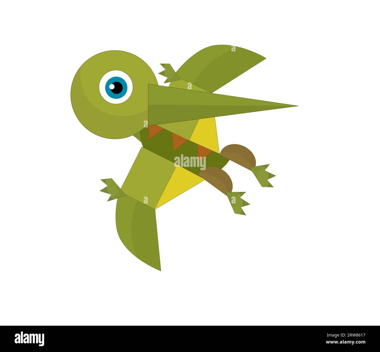 Cartoon dinosaur pterodactyl or other dino bird isolated illustration ...