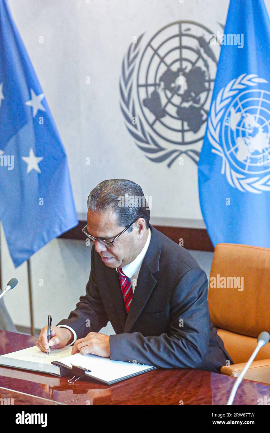 President of federated states of micronesia hi-res stock photography ...