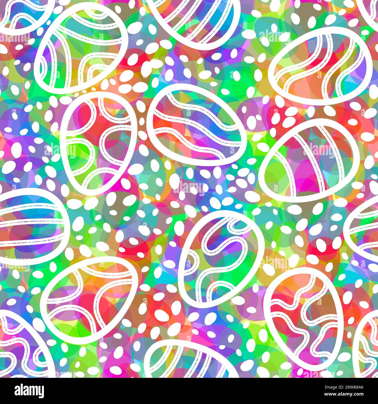 Easter eggs seamless pattern for wrapping paper and fabrics and kids ...