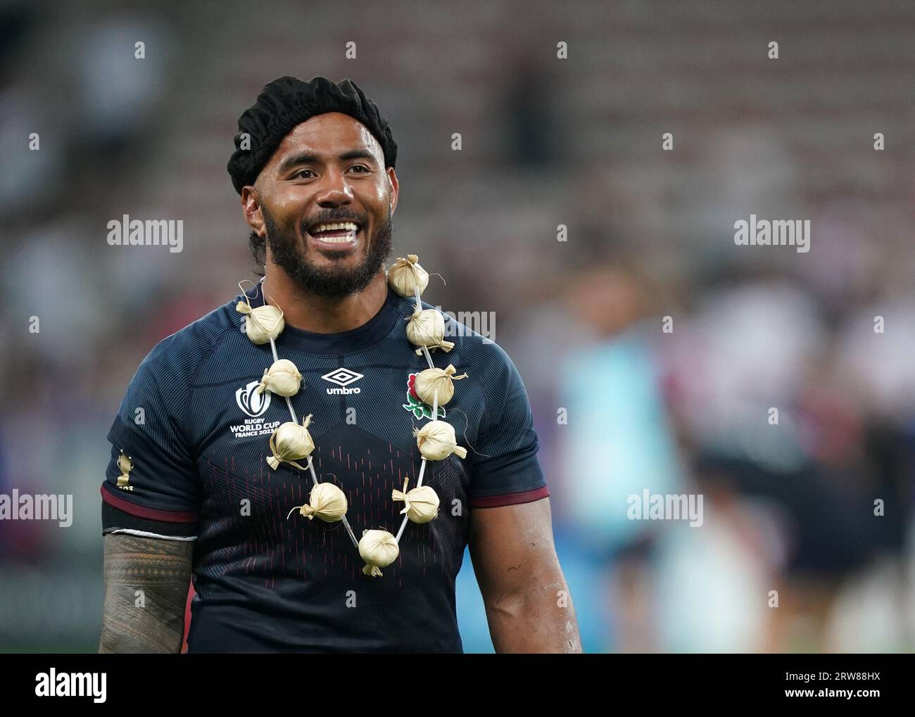England's Manu Tuilagi celebrates following the Rugby World Cup 2023 ...