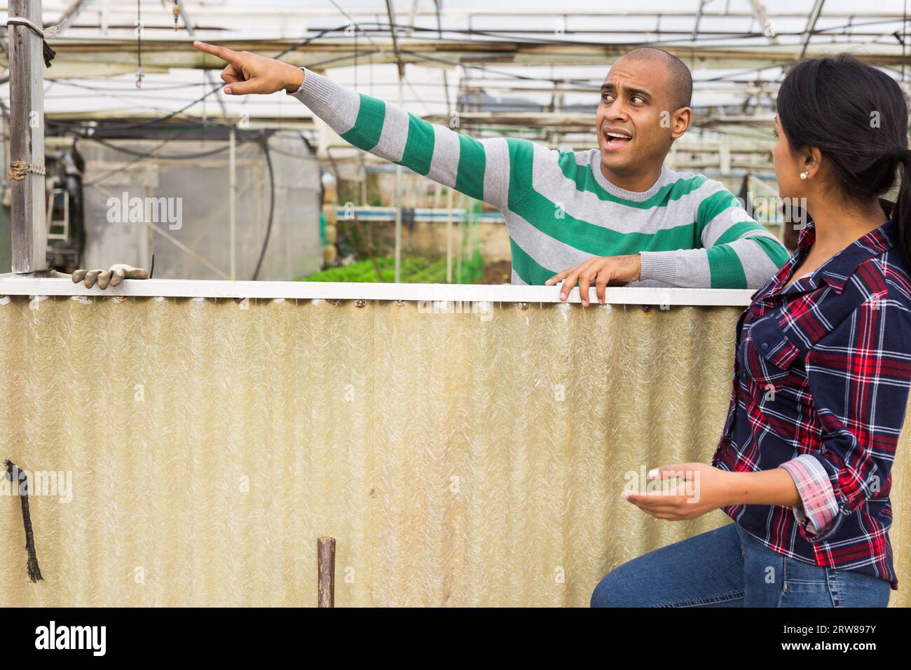 Neighbors talking backyard hi-res stock photography and images - Alamy