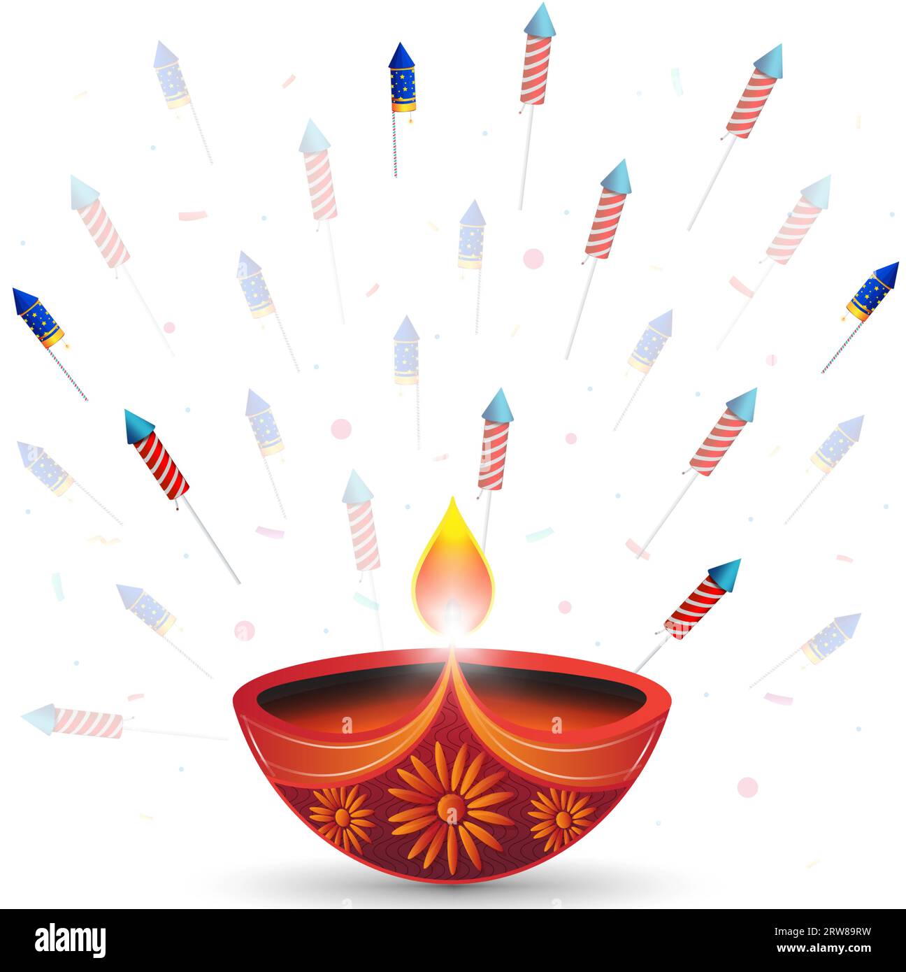 Indian festival Happy Diwali background, Diwali or Deepavali with ...