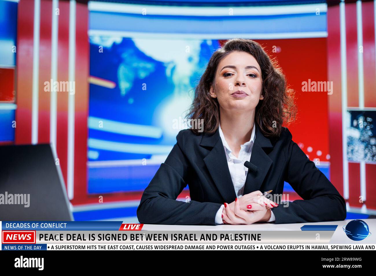 Broadcast war reporter hi-res stock photography and images - Alamy