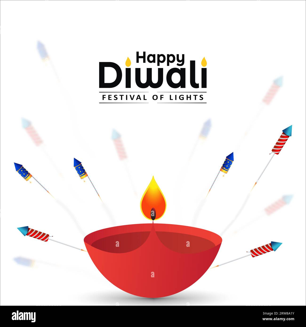 Indian festival Happy Diwali background, Diwali or Deepavali with ...