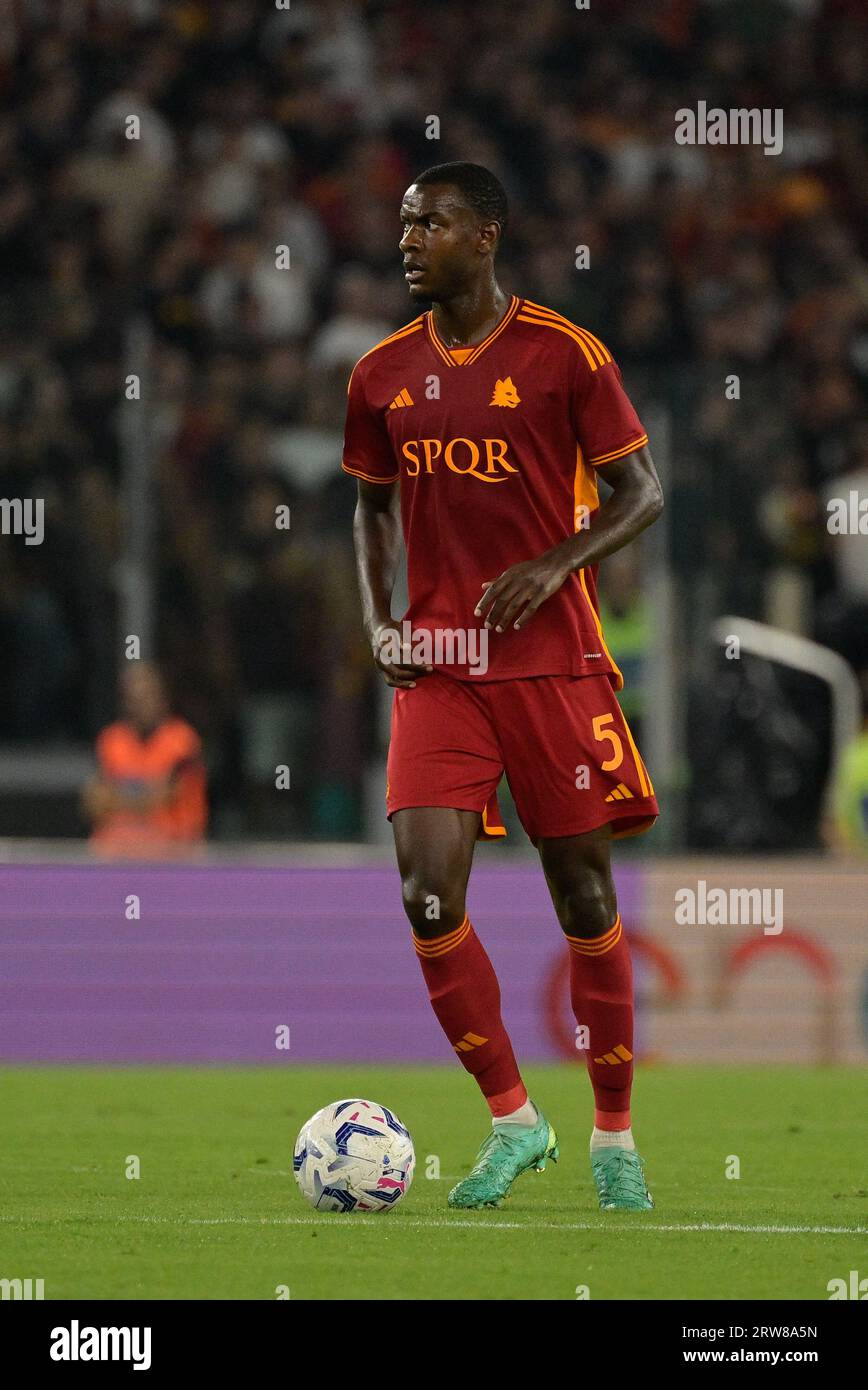 Rome, Italy. 17th Sep, 2023. Evan Ndicka (AS Roma); during the Italian ...