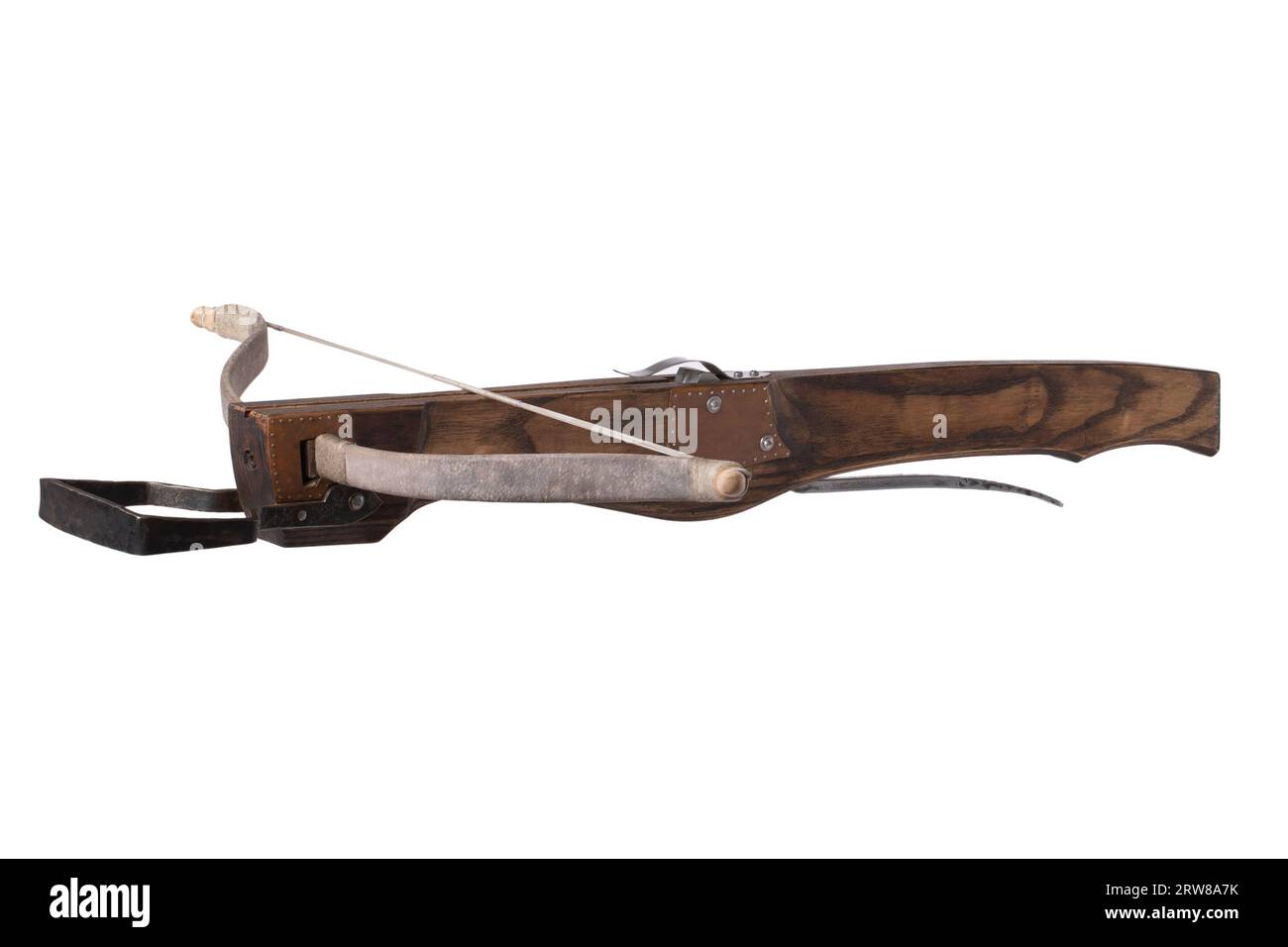 vintage crossbow isolated on white background Stock Photo - Alamy