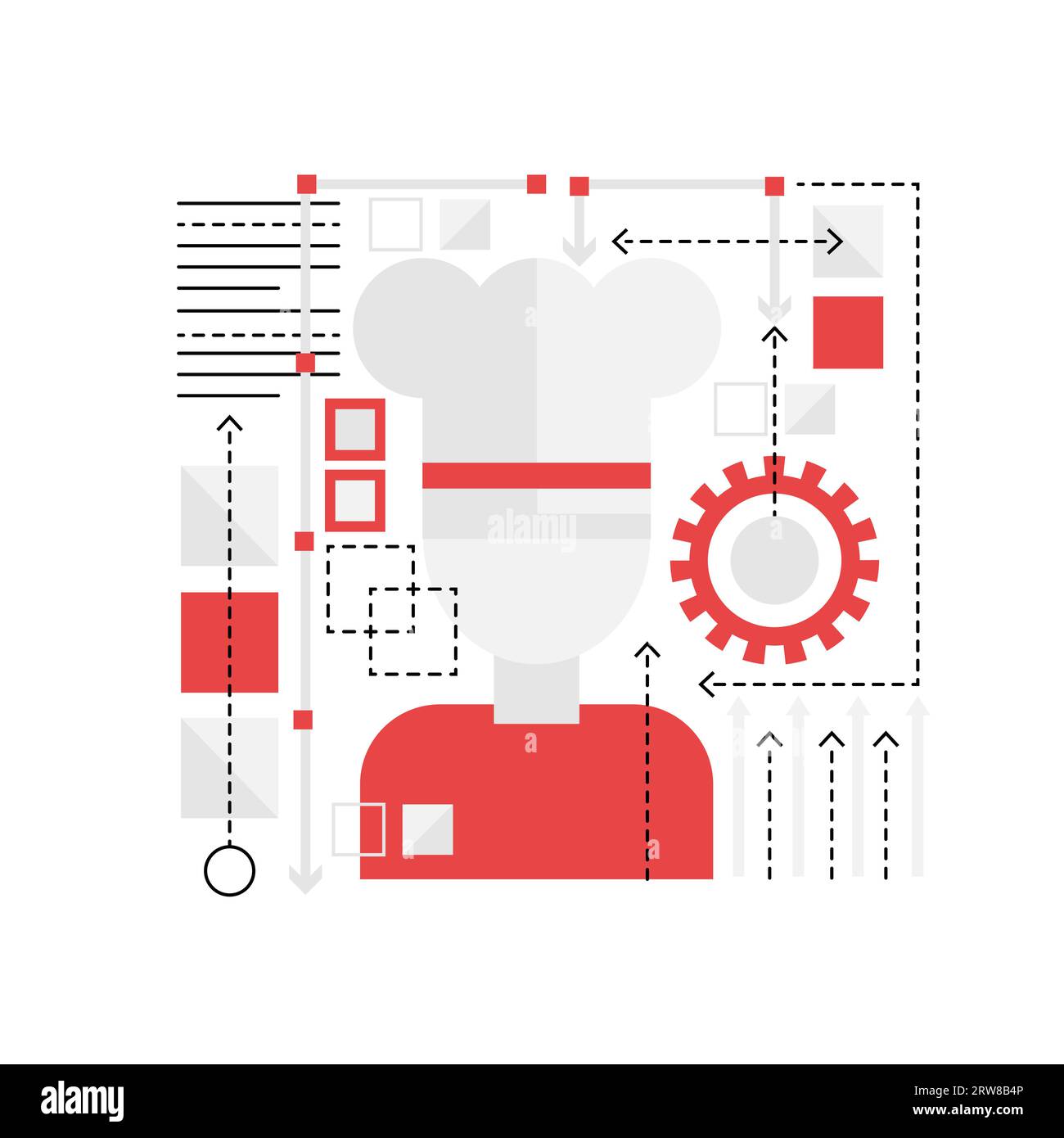 Chef cooking hat. Kitchen uniform, cook hat, catering and restaurant ...