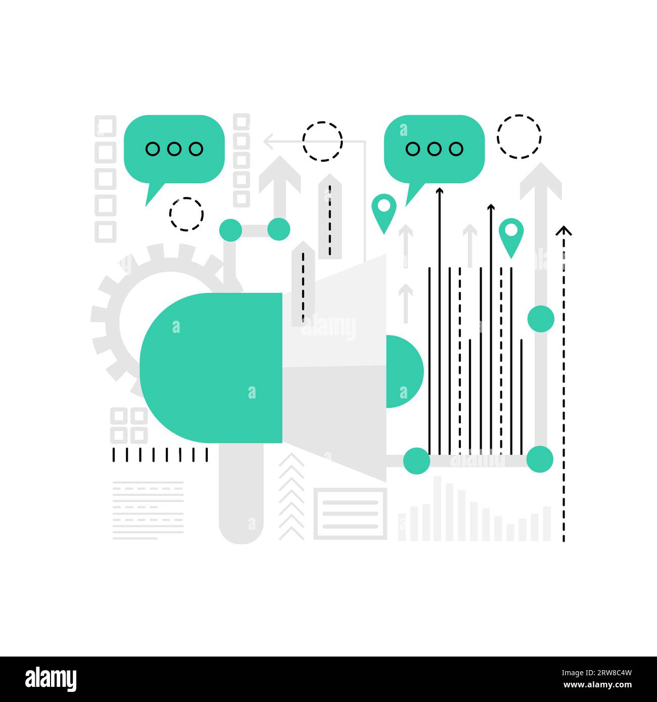 Marketing promotion ads. Digital social media advertising vector ...