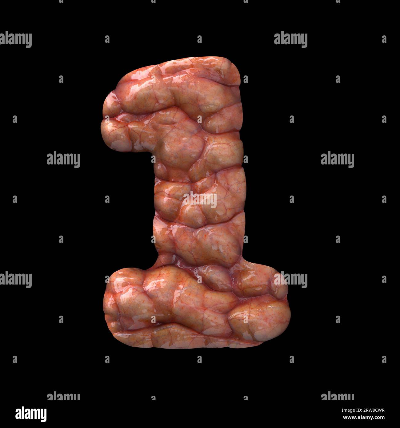 Halloween number 1 - 3d bloody digit - Suitable for Halloween, horror ...