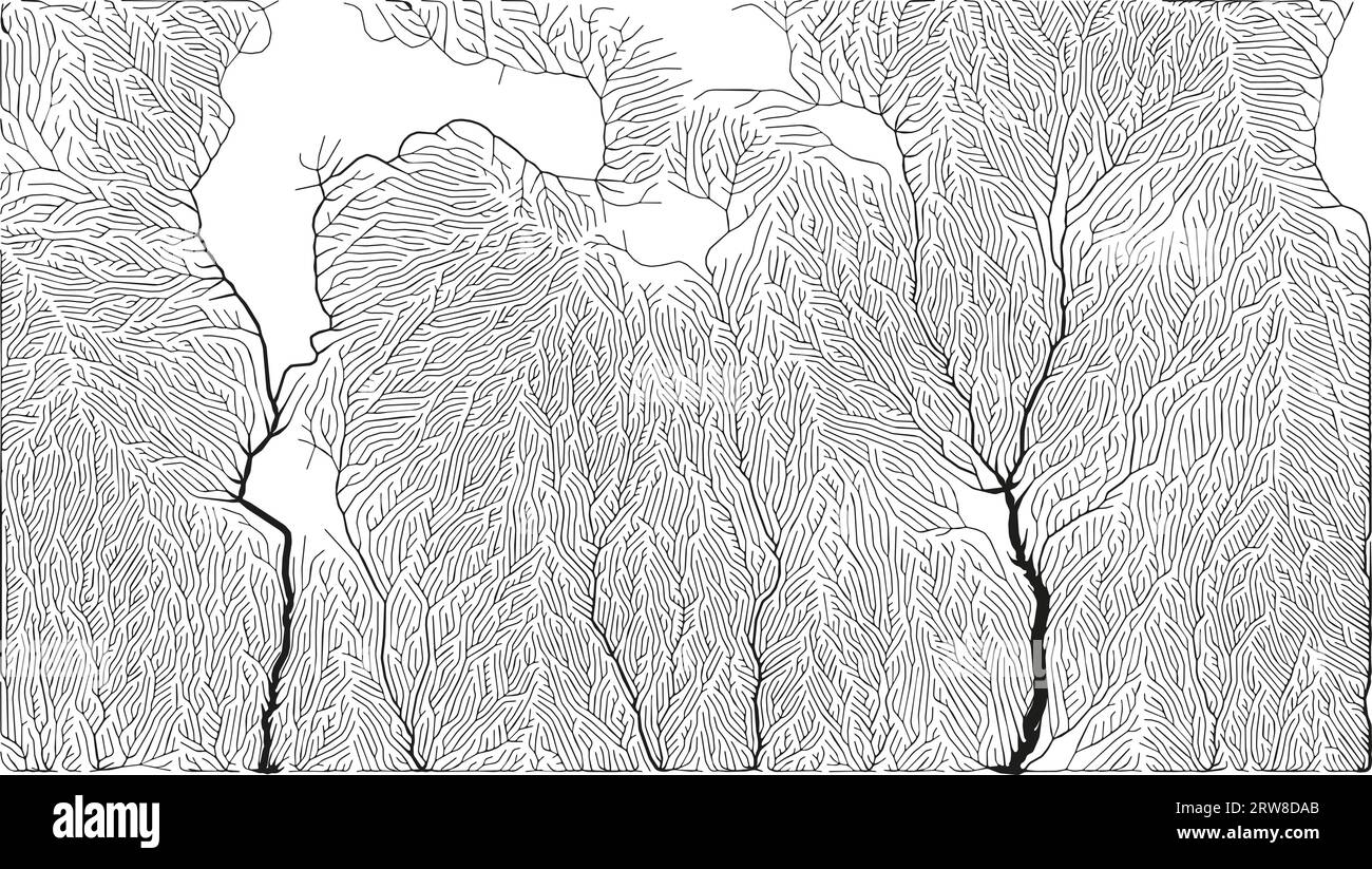 Beautiful branching tree Stock Vector Images - Alamy